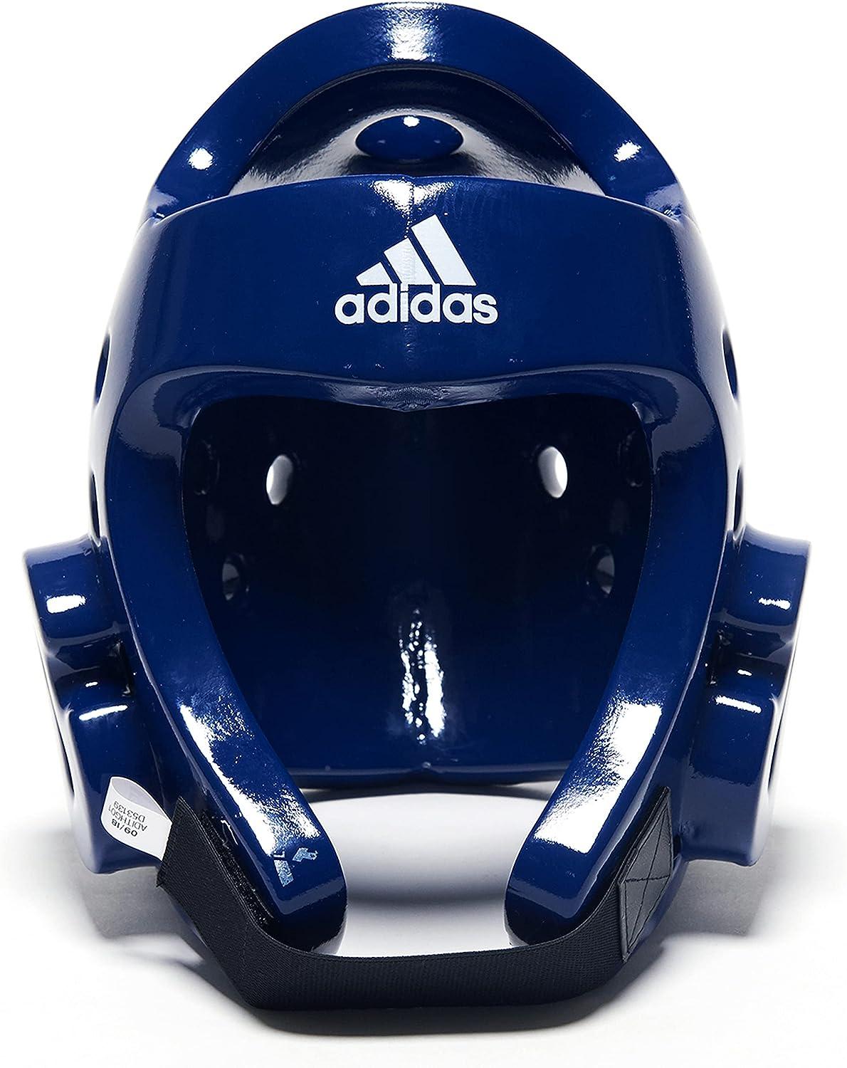 adidas Deluxe Head Gear Blue Medium - Protective Headgear for Training ...