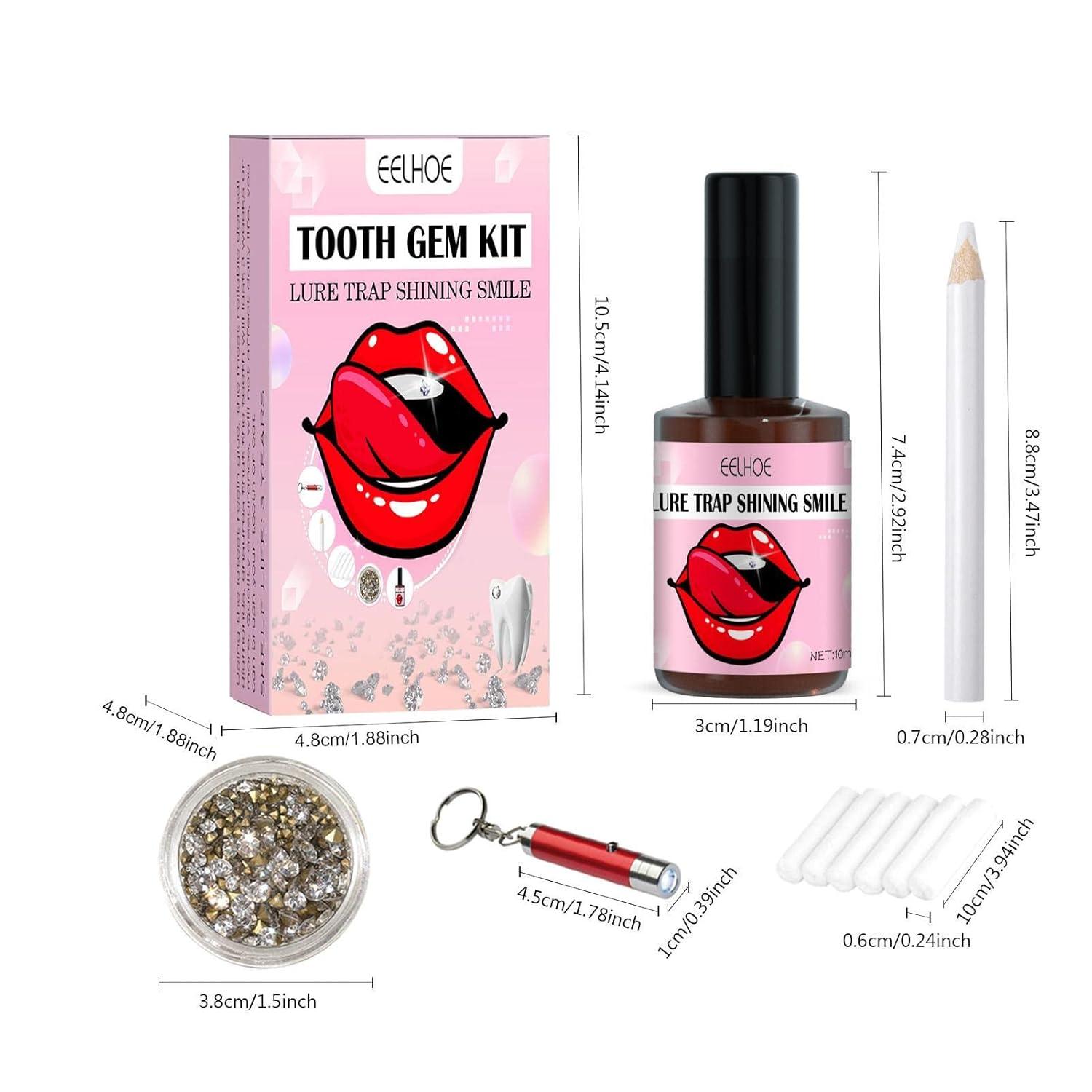 Premium Tooth Jewelry Set: DIY Tartar Gemstone Kit with Glue | Unique ...
