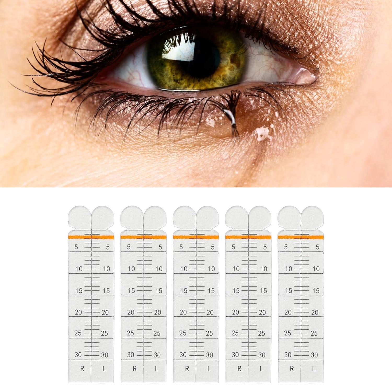 Tear Secretion Test Strips - Fluorescent Home Ophthalmology Test 10 ...