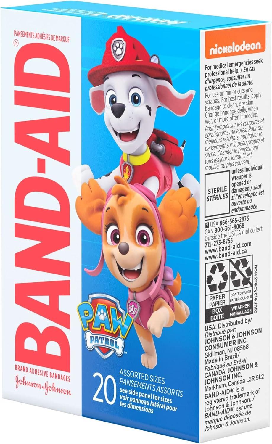 Buy Band-Aid Bandages Nickelodeon Paw Patrol - 40 Assorted Sizes for ...