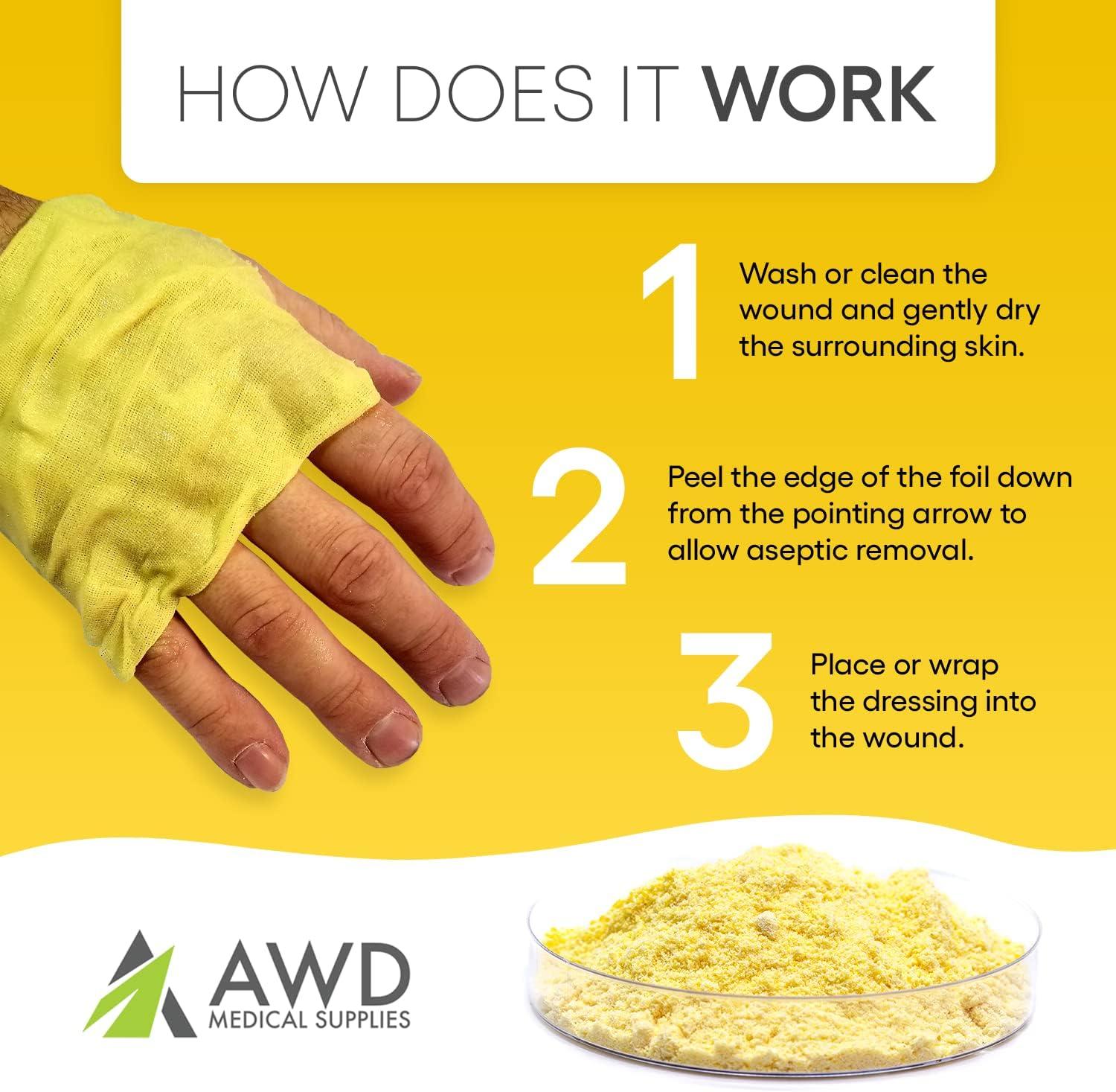 AWD Medical Xeroform Petrolatum Dressing 5x9 - Non-Adhering Gauze Pads ...