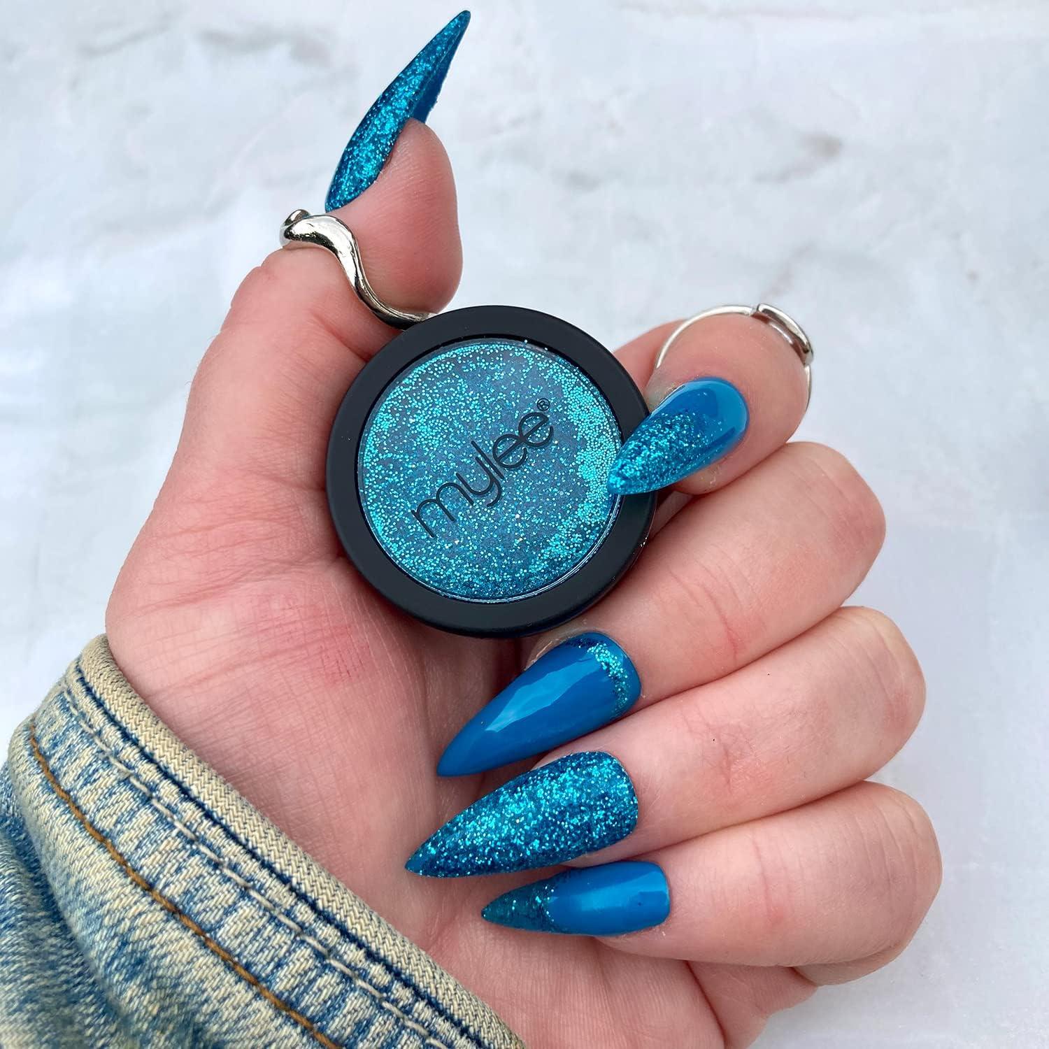 Mylee Glitter Stormy Holographic Dust Powder - 101 Color Choices - Nail ...