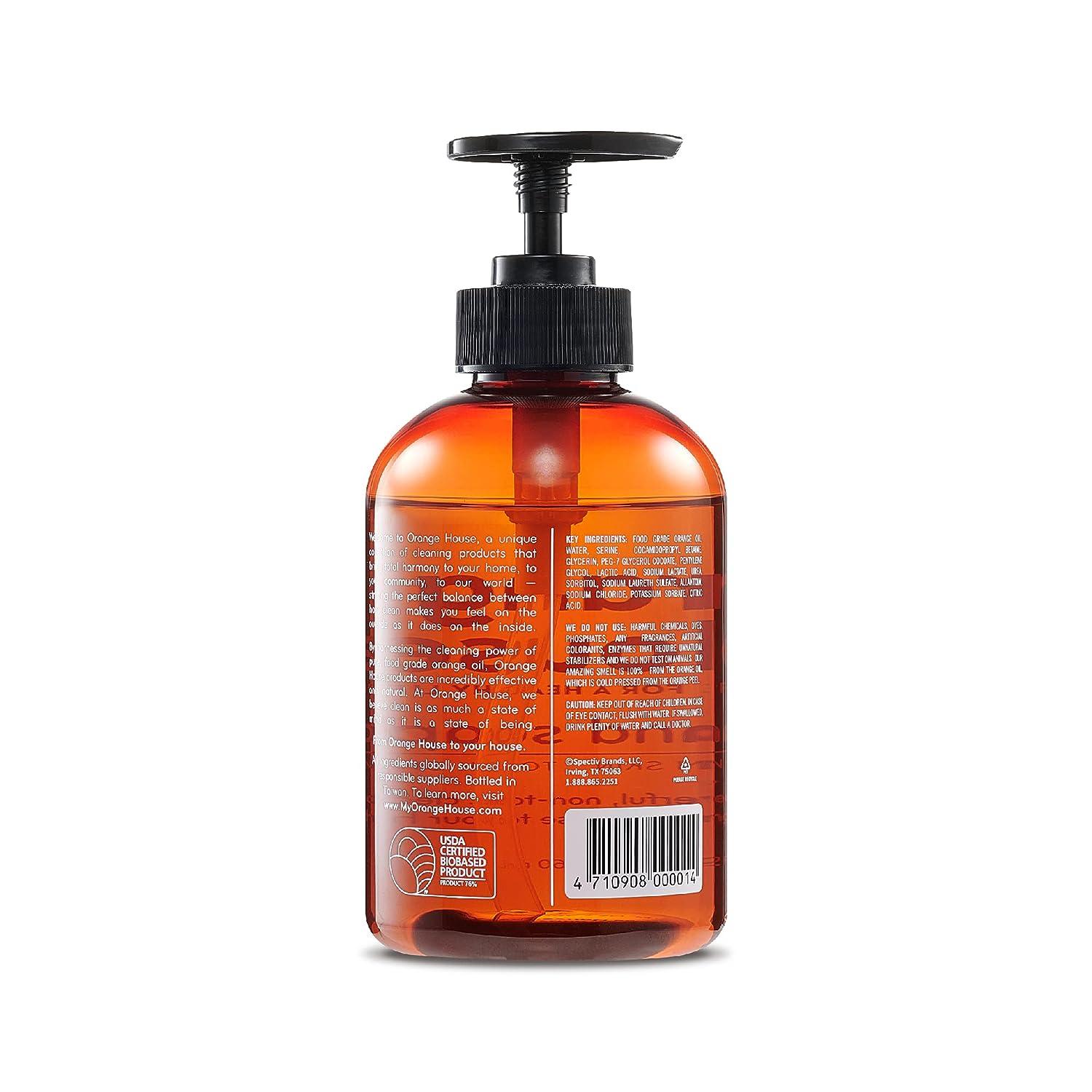 Orange House Natural Liquid Hand Soap with Food-Grade Orange Oil ...