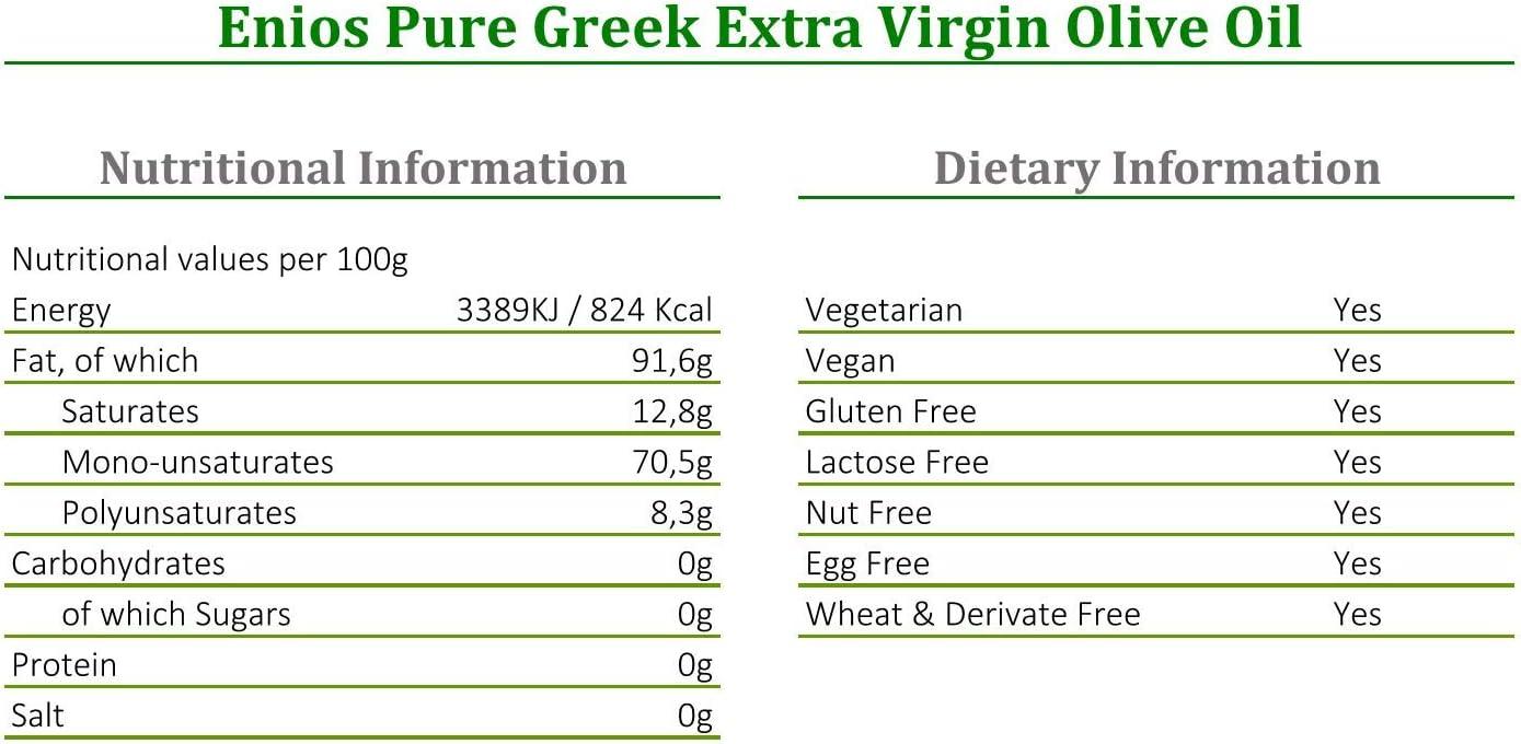 Enios Greek Extra Virgin Olive Oil (500ml) | Buy Now with Express International Delivery ...