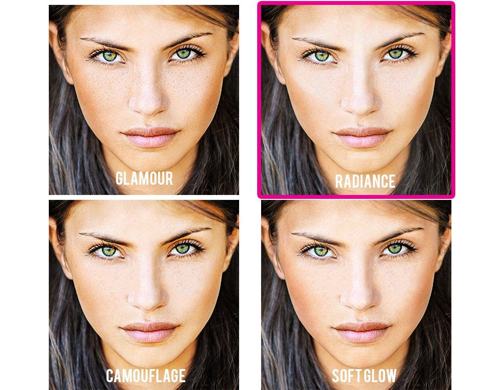 Dinair Airbrush Makeup Foundation in Alabaster | Colair RADIANCE Satin Finish | 0.25 oz. C103 ...