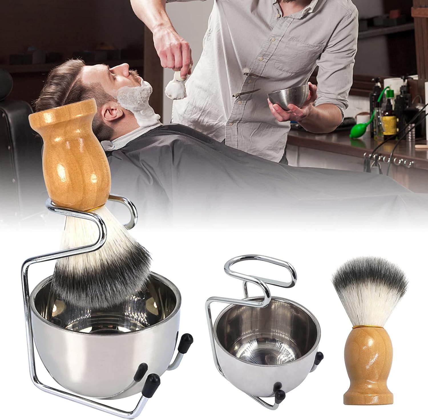 Premium 3-Part Men's Shaving Set | Edestahl Shaving Brush Bowl & Stand ...