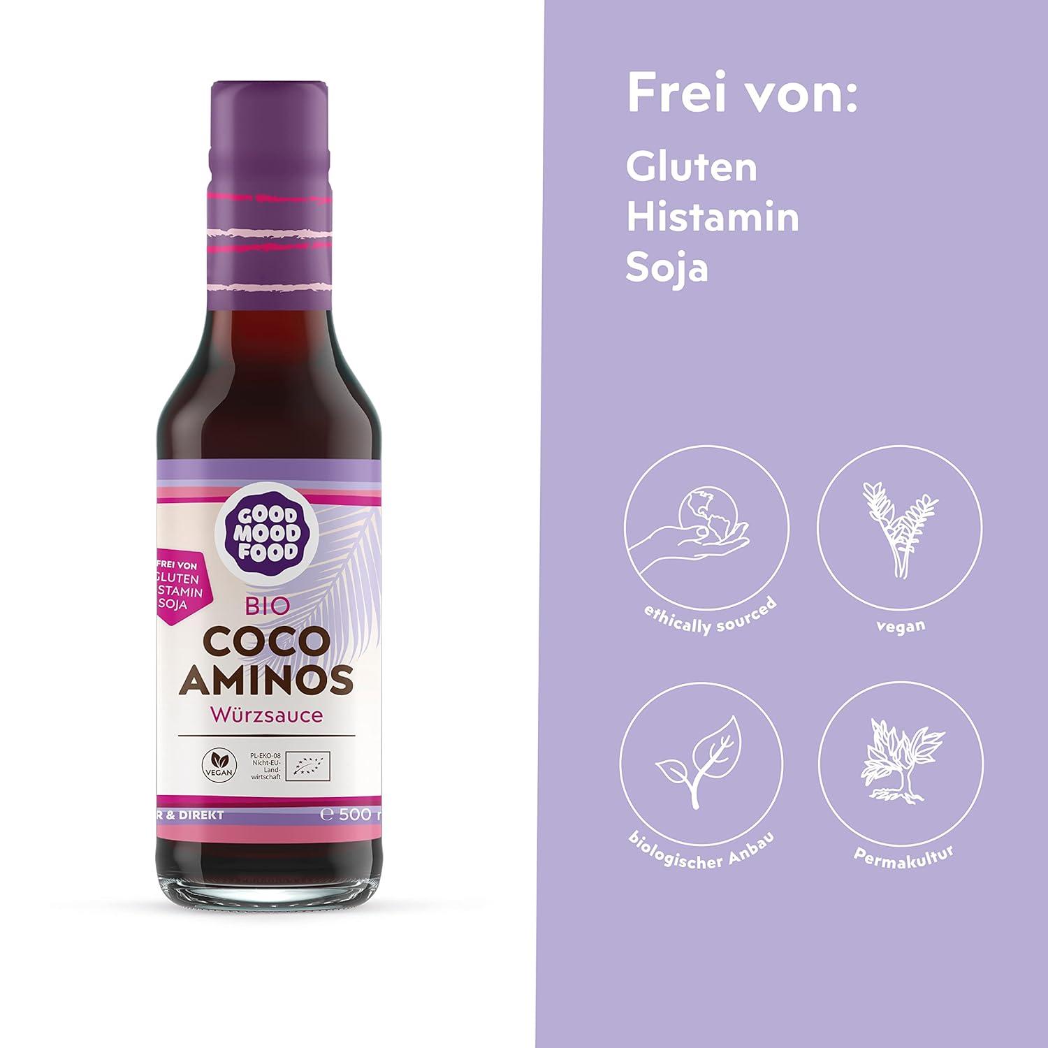 Coco Aminos Seasoning Sauce 500ml Organic Vegan Soy Sauce Alternative ...