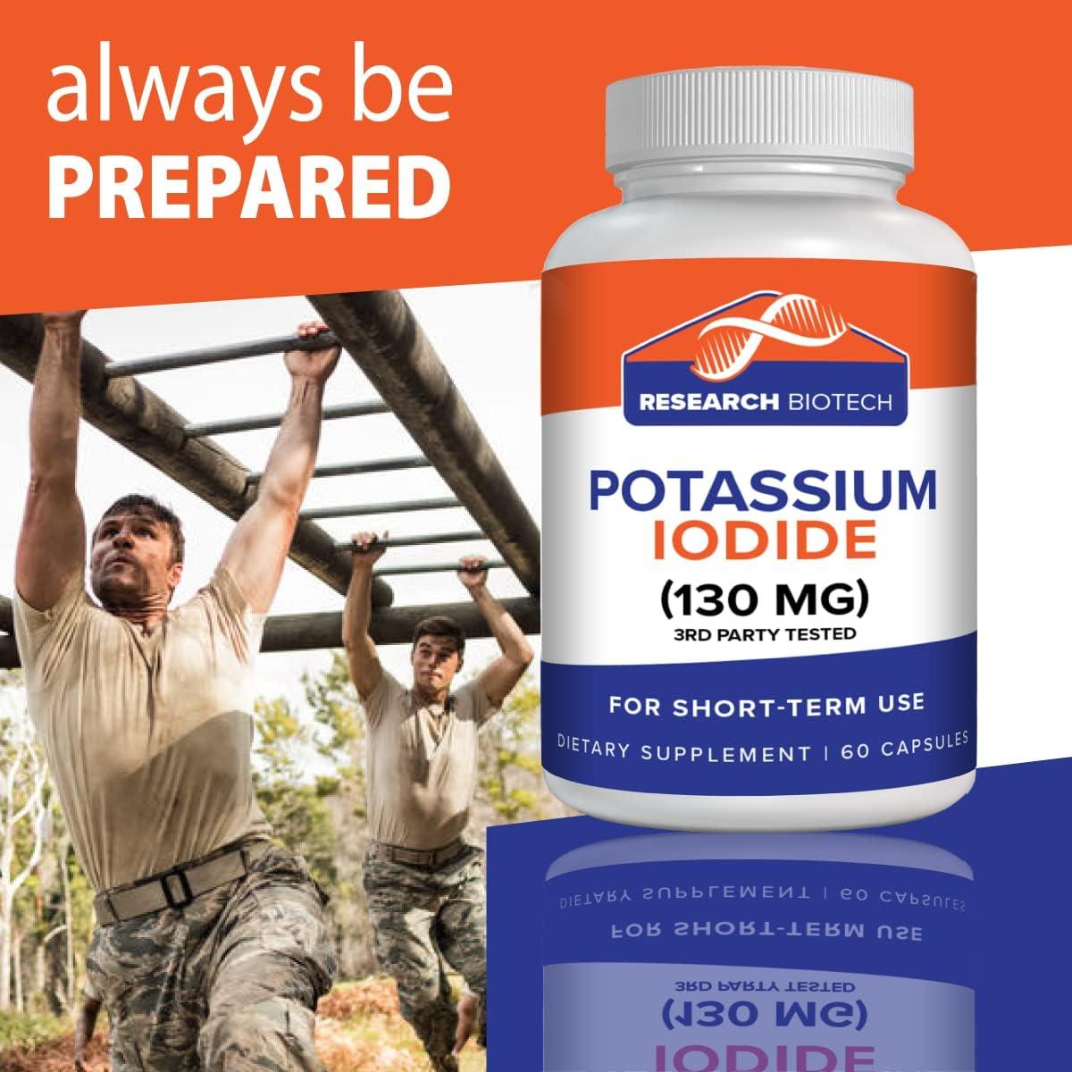 Max-Bio 130mg Potassium Iodide Supplement 2 Pack - 120 Capsules for ...