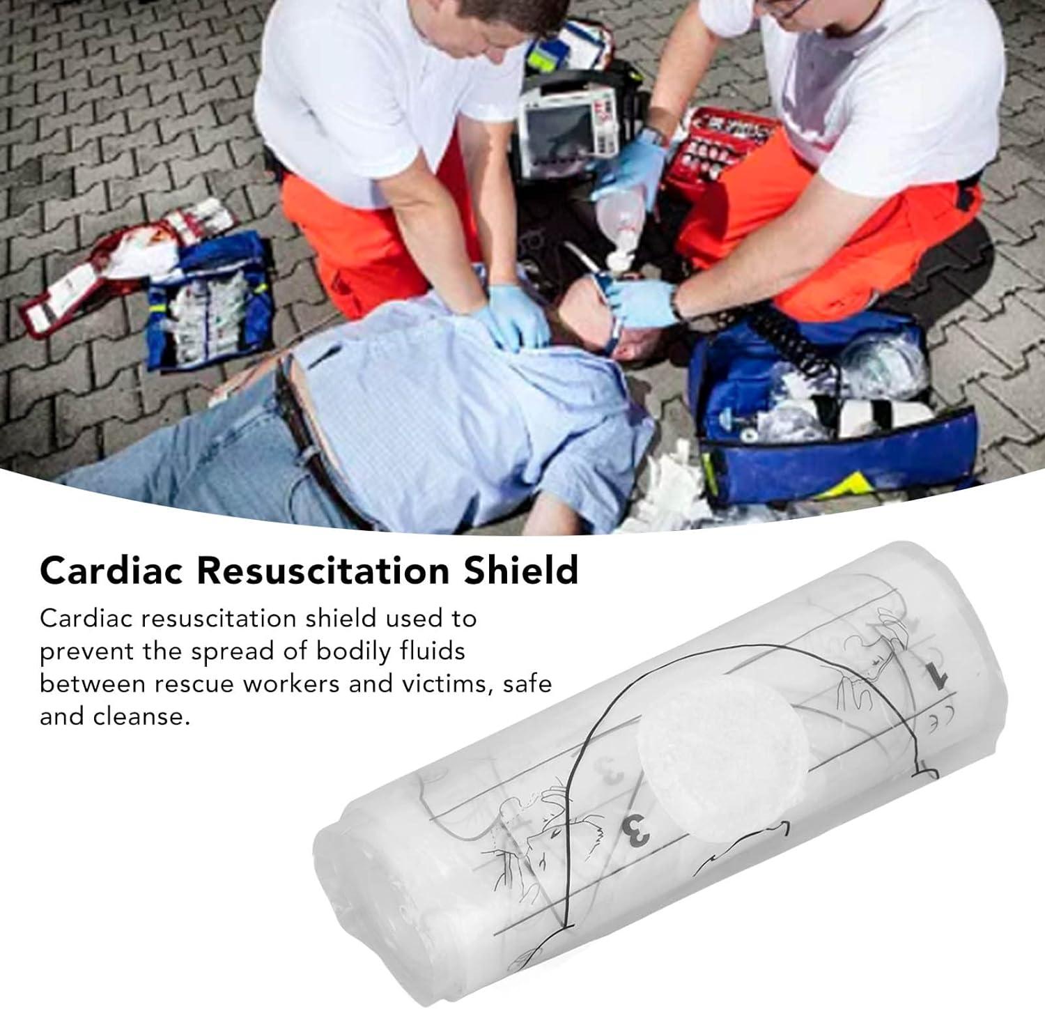 First Responder CPR Barrier Roll Disposable Face Shield for Emergency ...