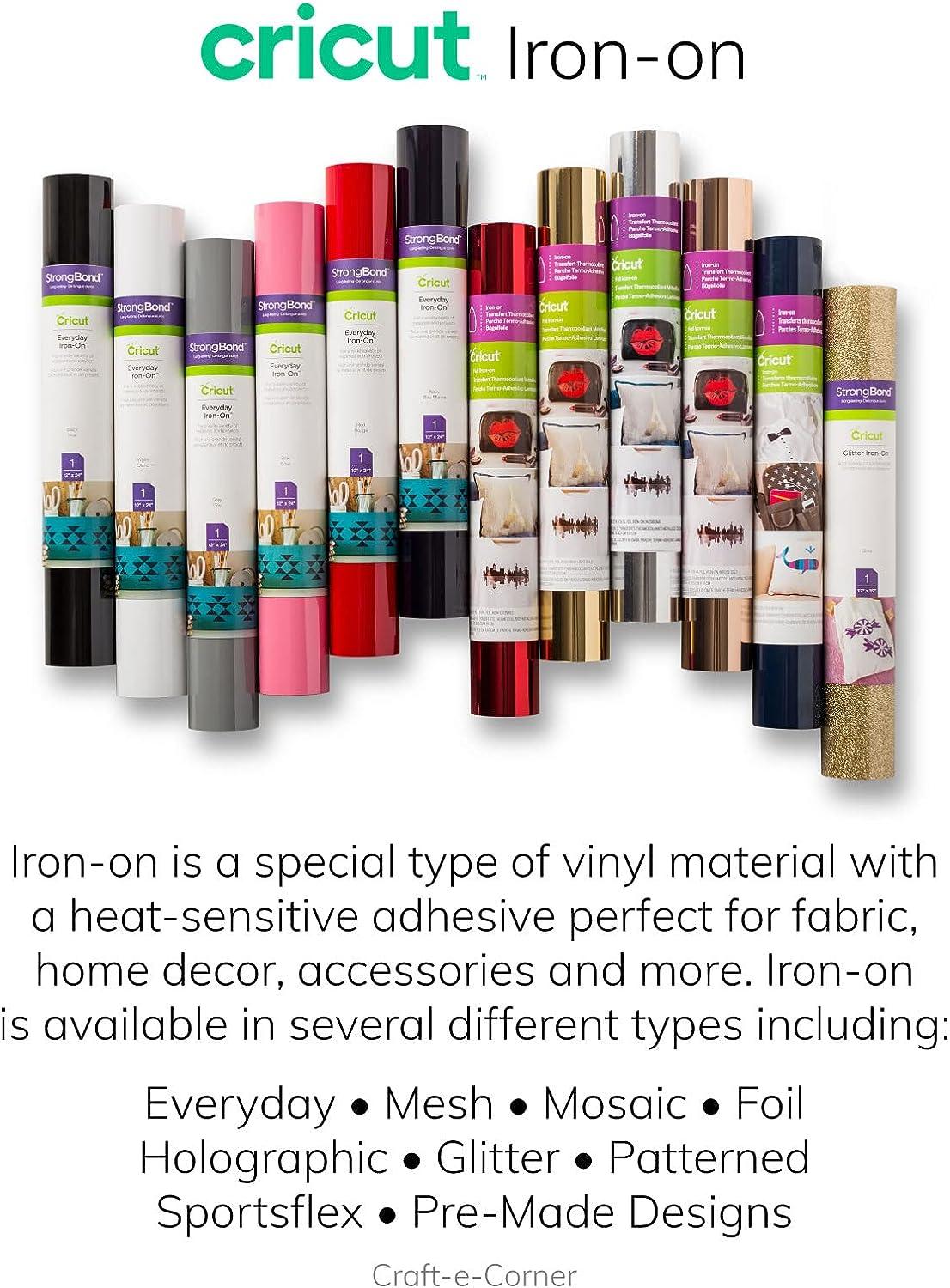 Cricut Everyday StrongBond HTV Iron-On Vinyl Bundle - DIY Apparel ...