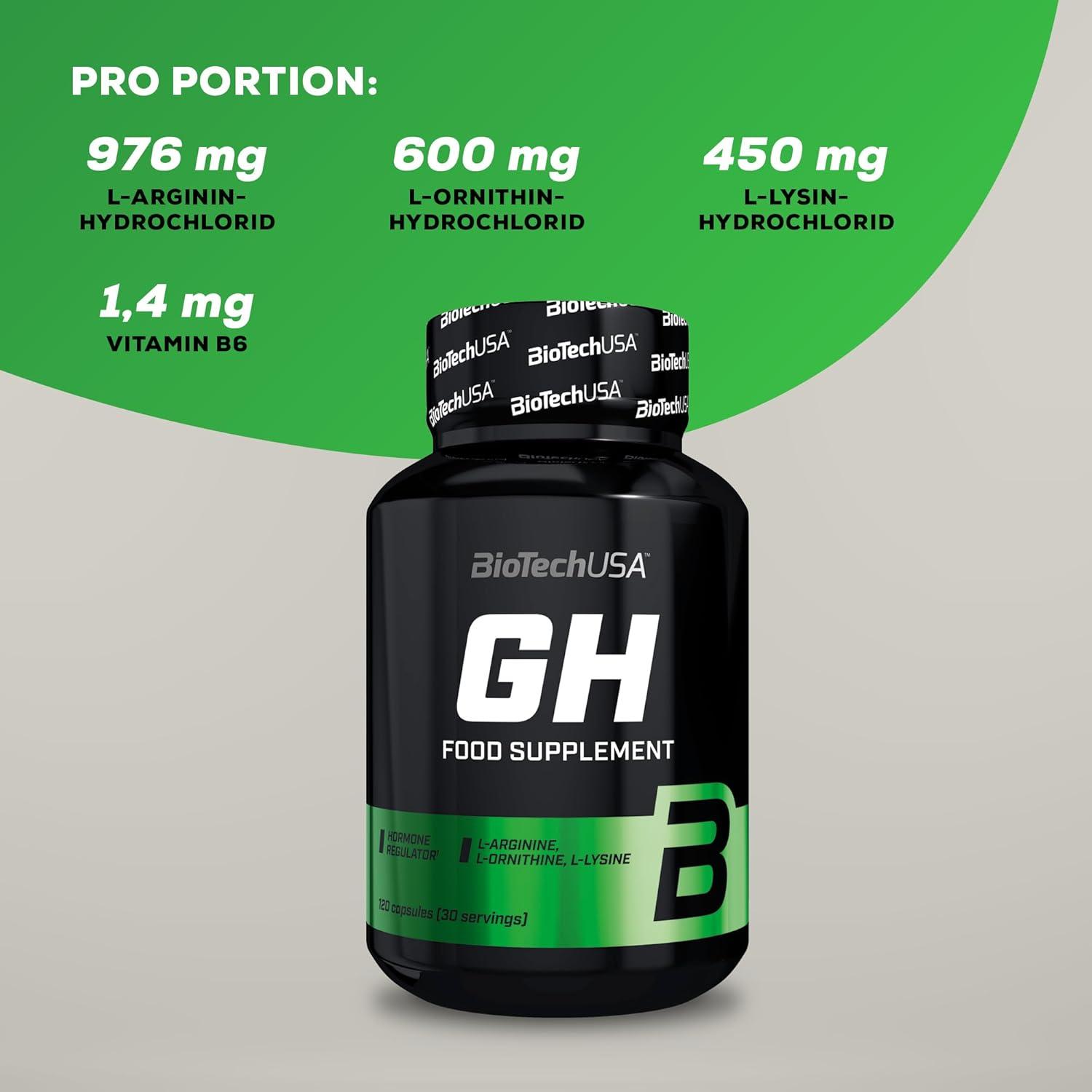 Buy Biotech USA GH - Hormone Regulator with Amino Acids & Vitamin B6 ...