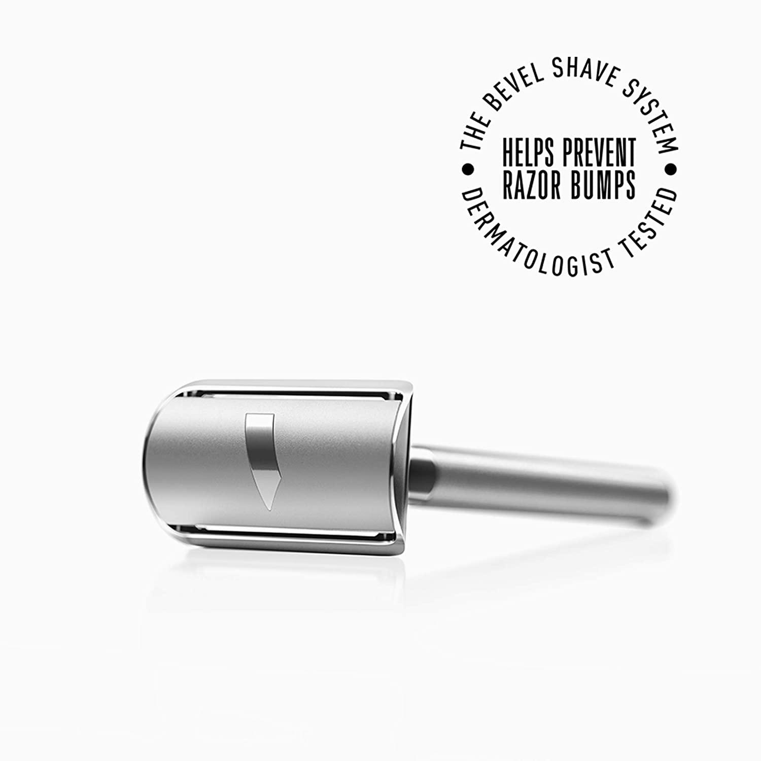 Bevel Safety Razor Set with 10 Double Edge Refills - Single Blade Razor ...