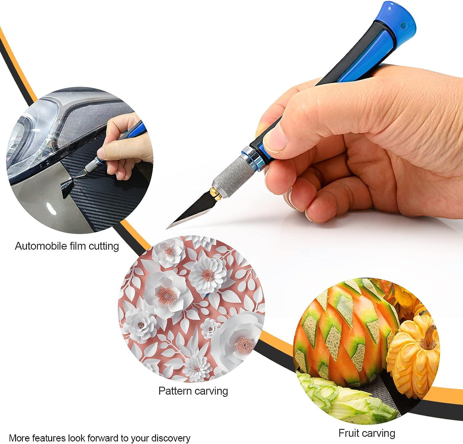 EHDIS Precision Hobby Knife Set Utility Craft Knife Kit with 10PCS ...