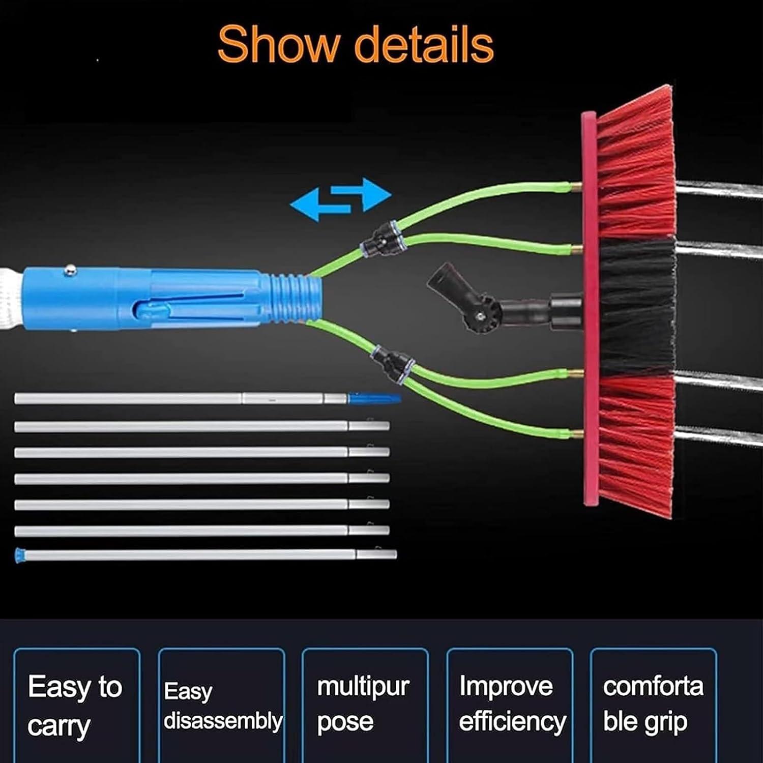 Water Fed Pole Kit Water Fed Brush Water Fed Cleaning System 3-In-1 ...