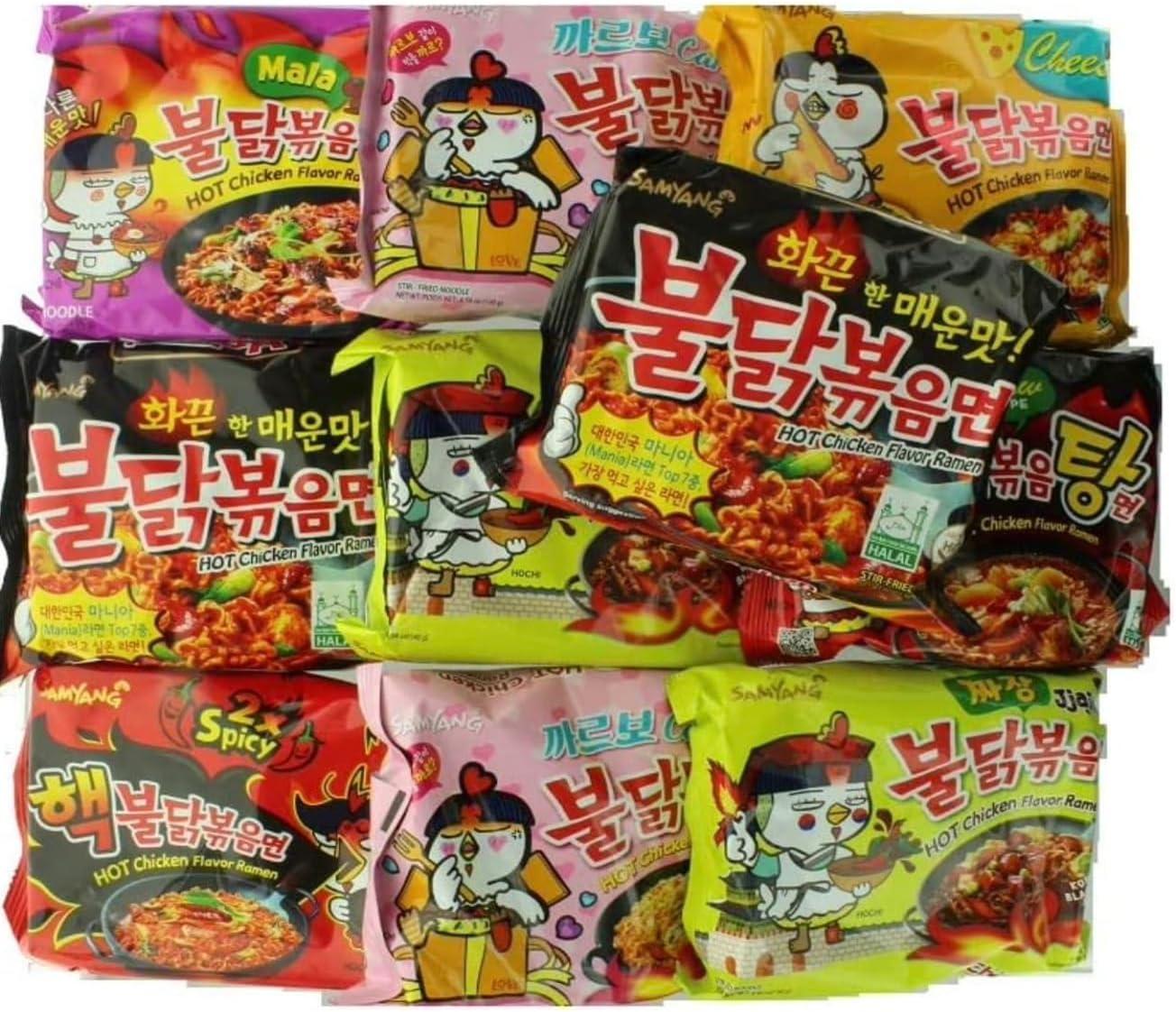 SPICEHUB Samyang Korean Assorted Top Spicy Ramen Instant Noodles ...