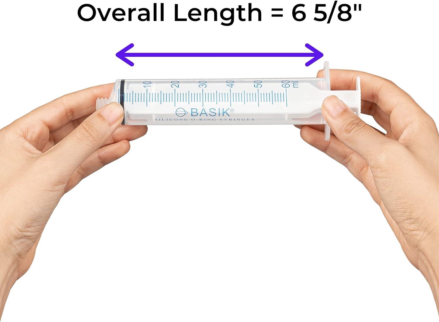 BASIK 60cc ENFit Feeding Syringe 5-Pack - Compatible only with ENFit ...