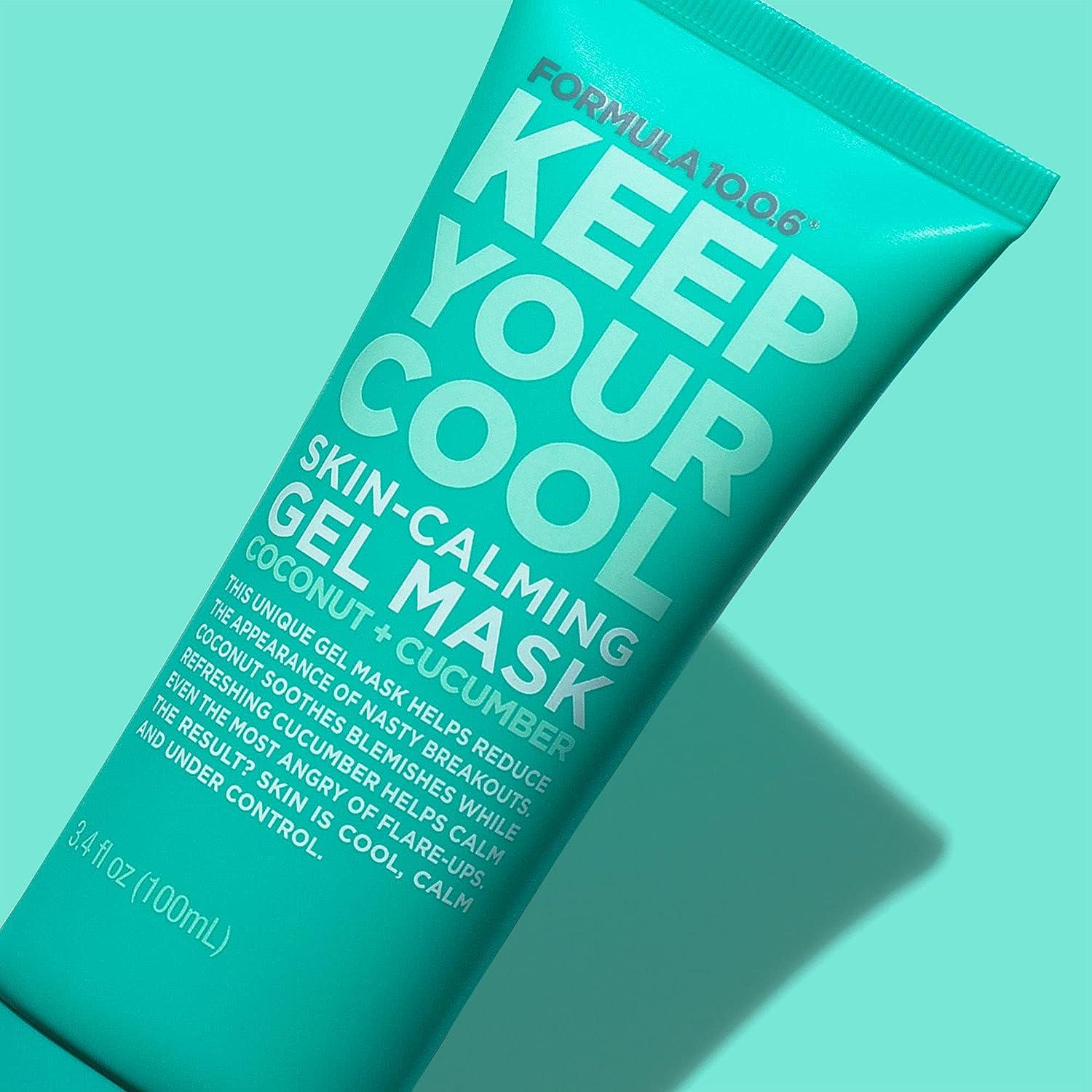 Formula 10.0.6 Keep Your Cool Skin-Calming Gel Mask - Soothes Blemishes ...