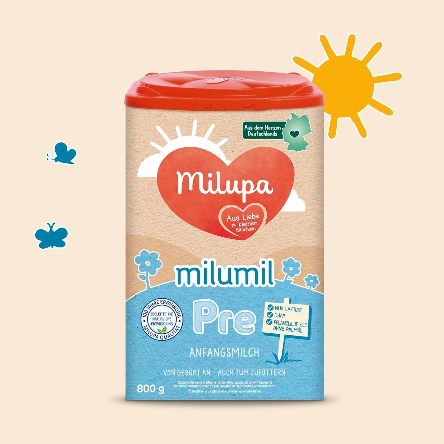 Milupa Milumil Pre-Initial Baby Milk Powder - 800g | Essential ...