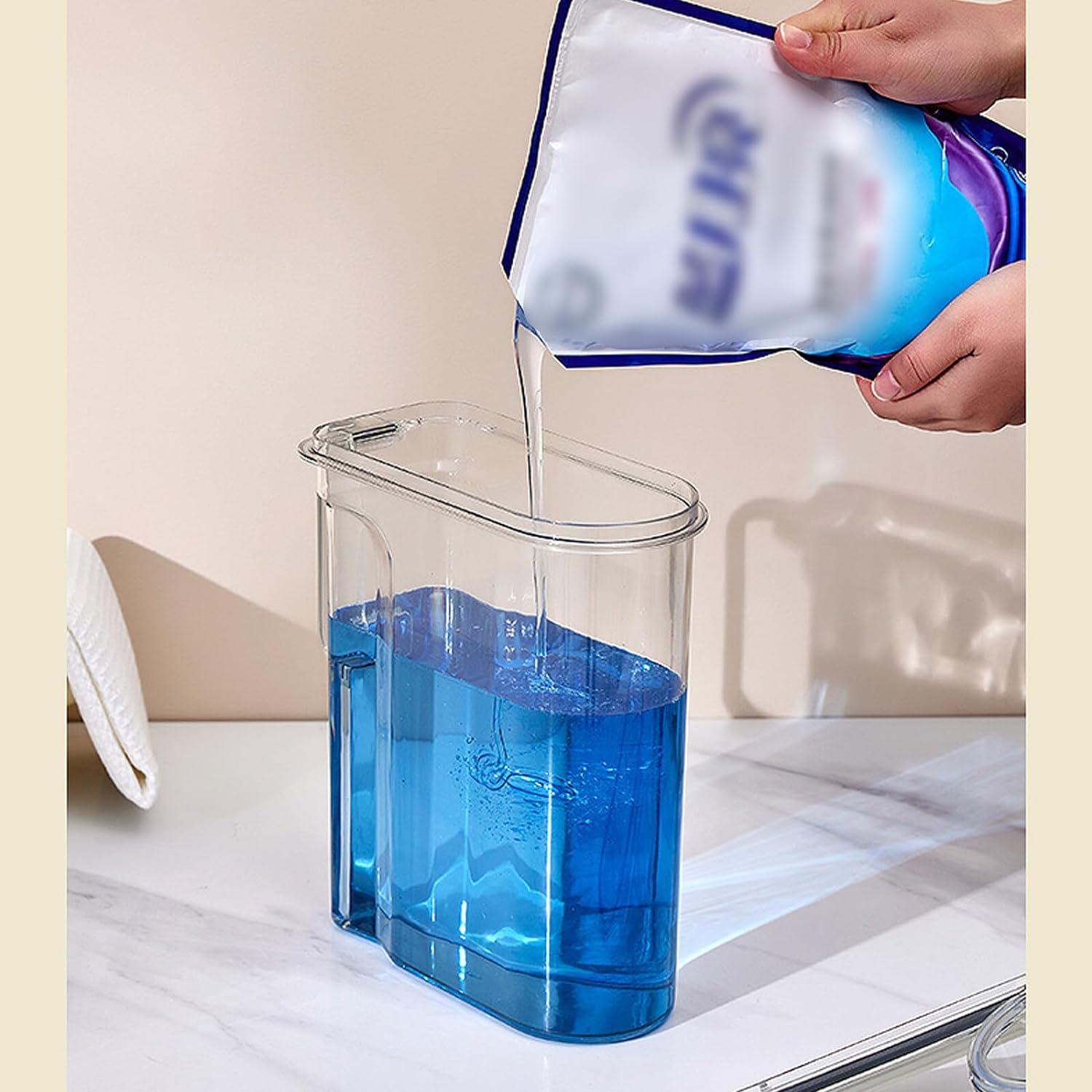 Laundry Detergent Dispenser 2.7L Washing Powder Storage Clear Liquid ...