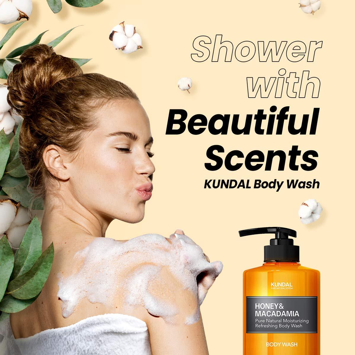 Kundal Baby Powder HONEY & MACADAMIA Natural Moisturizing Body Wash - 2 ...