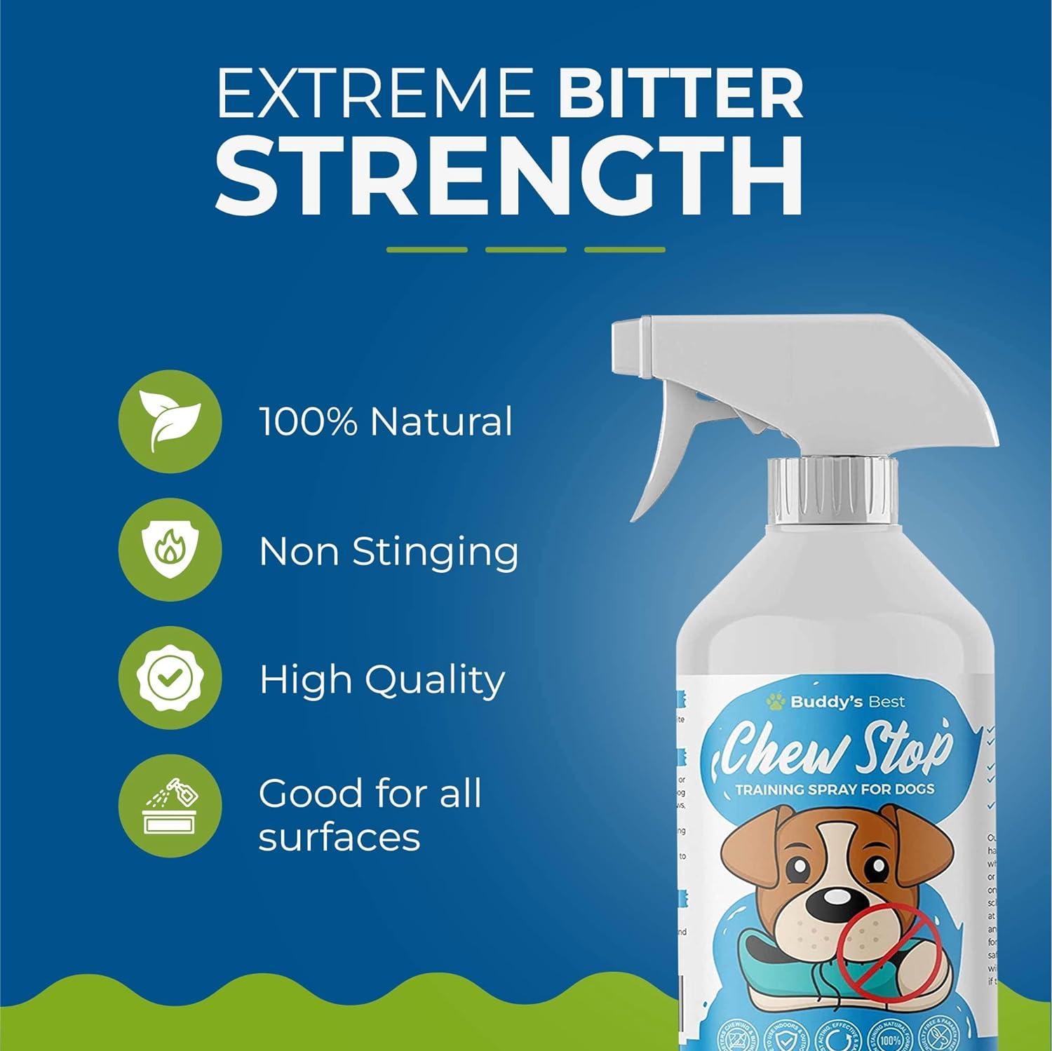 Buddy's Best Anti Chew Spray for Puppies & Dogs | Stop Chewing Training ...