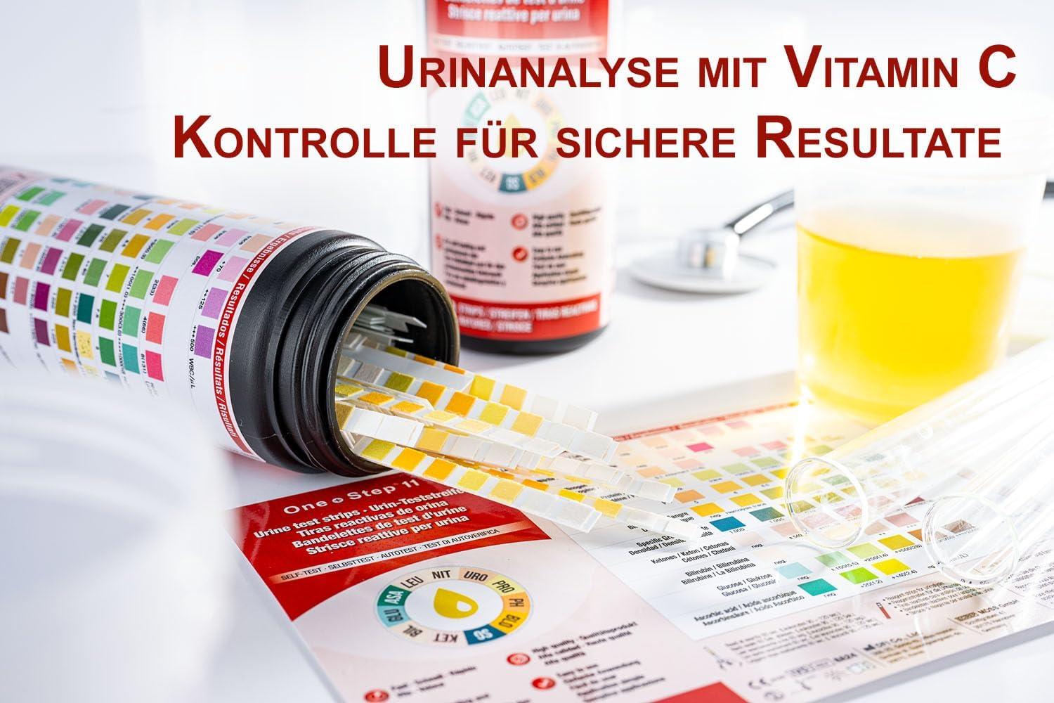 100 Pieces One+Step Urine Health Test - 11 Indicators Function Control ...