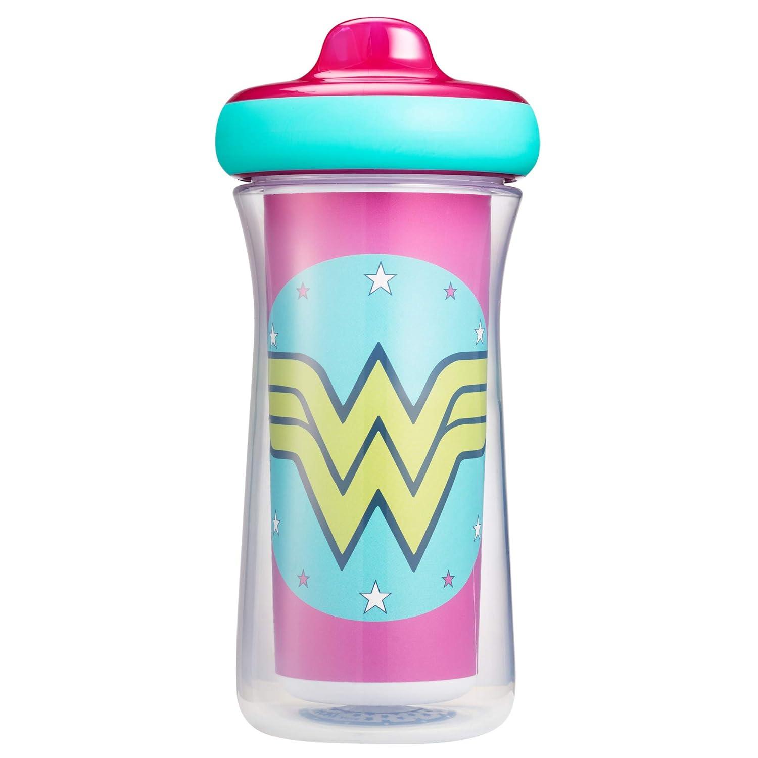 Wonder Woman 9 oz Insulated Sippy Cups - 2 Pack | Leak-Proof | BPA-Free ...