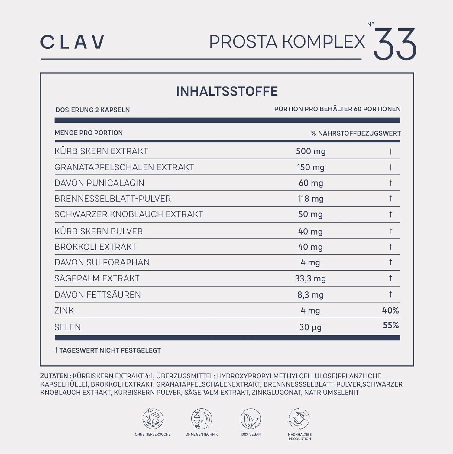 Prosta Complex 3 Set of Pumpkin Seed Capsules with Pomegranate Saw ...