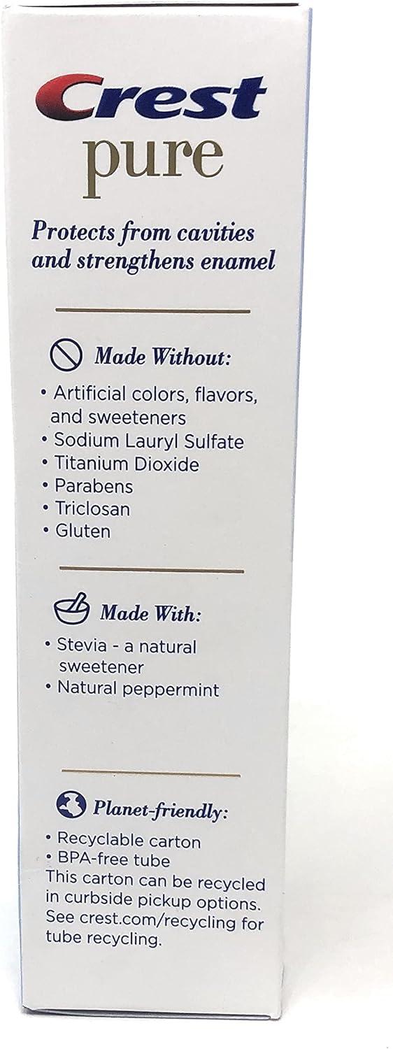 Crest Pure Gentle Whitening Toothpaste - 4.1 oz (Pack of 3 ...