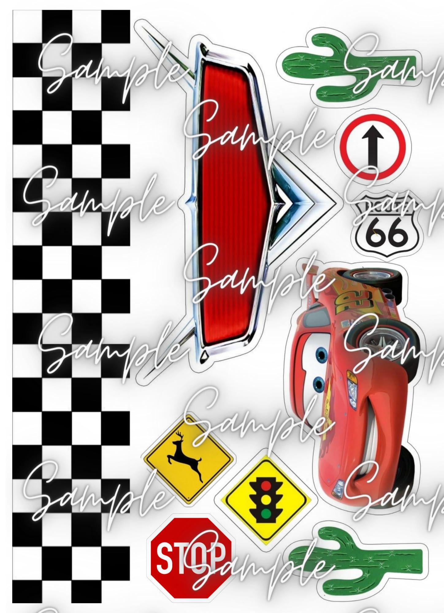 Cars edible cake topper edible print desig 2 | Buy Now with Express ...