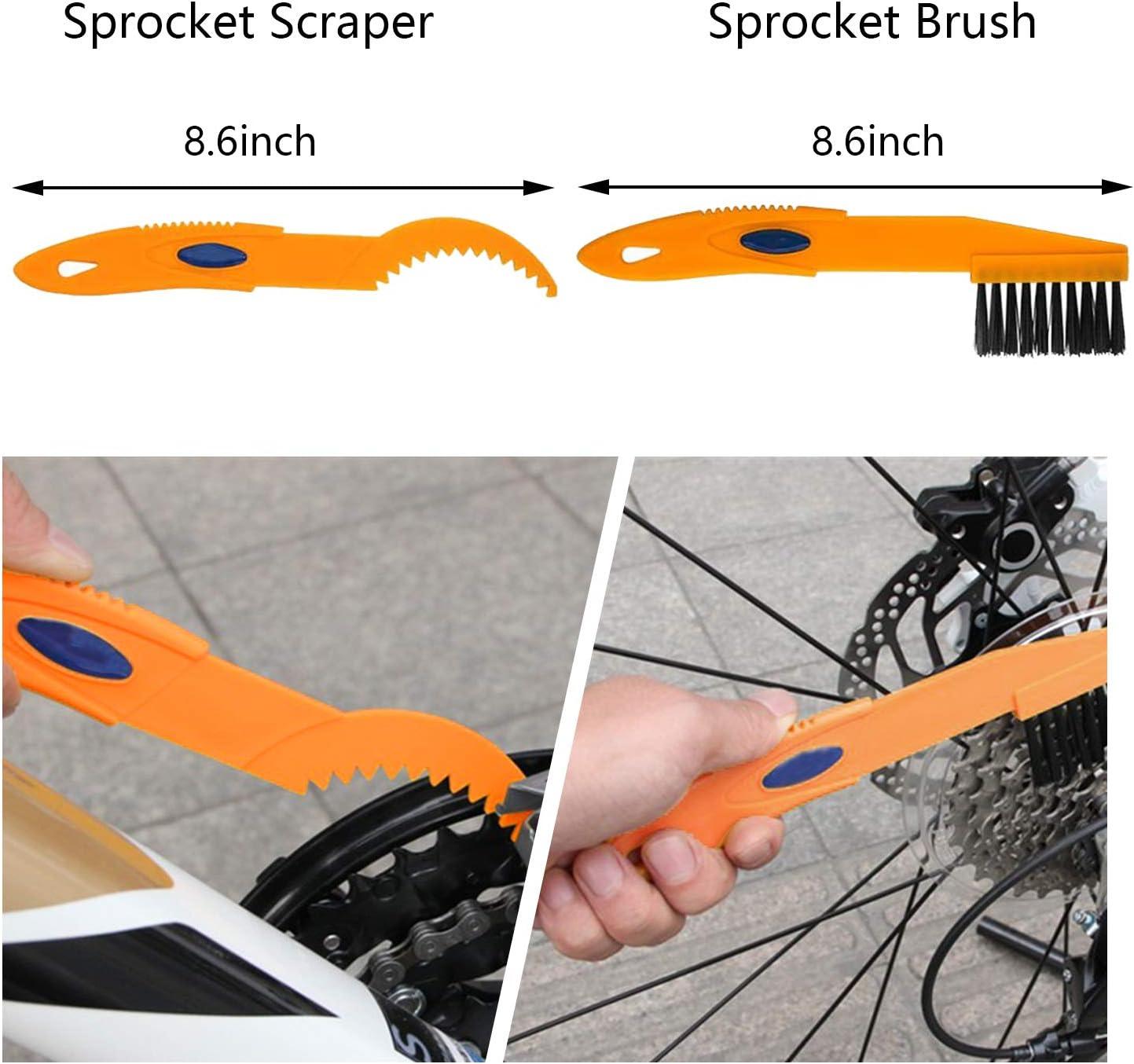 FVILIPUS Bike Cleaning Tools Set - 8 Piece Kit for Mountain, Road ...