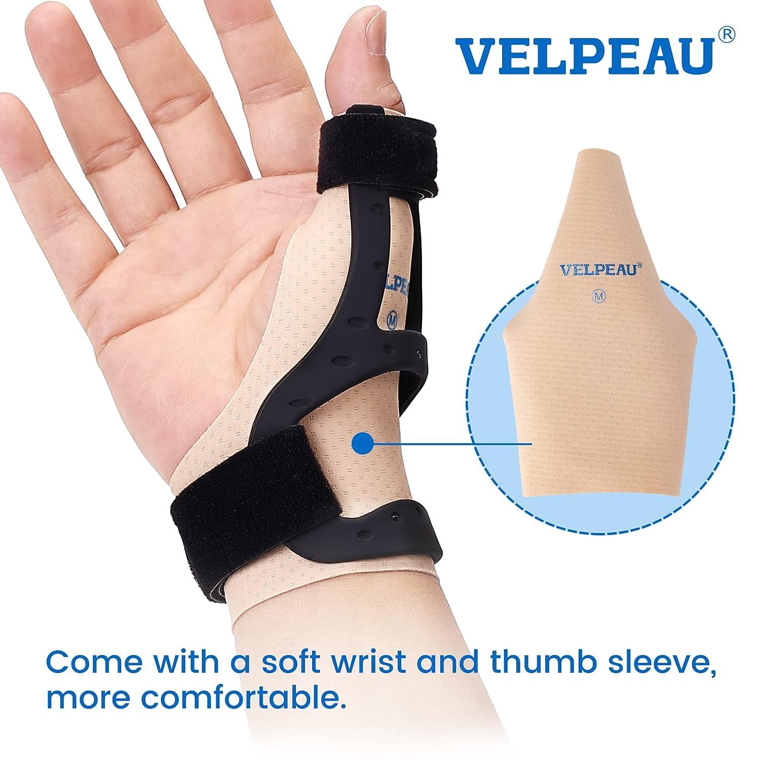 Velpeau Silicone Thumb Spica Splint - Reversible Brace for Tendonitis ...