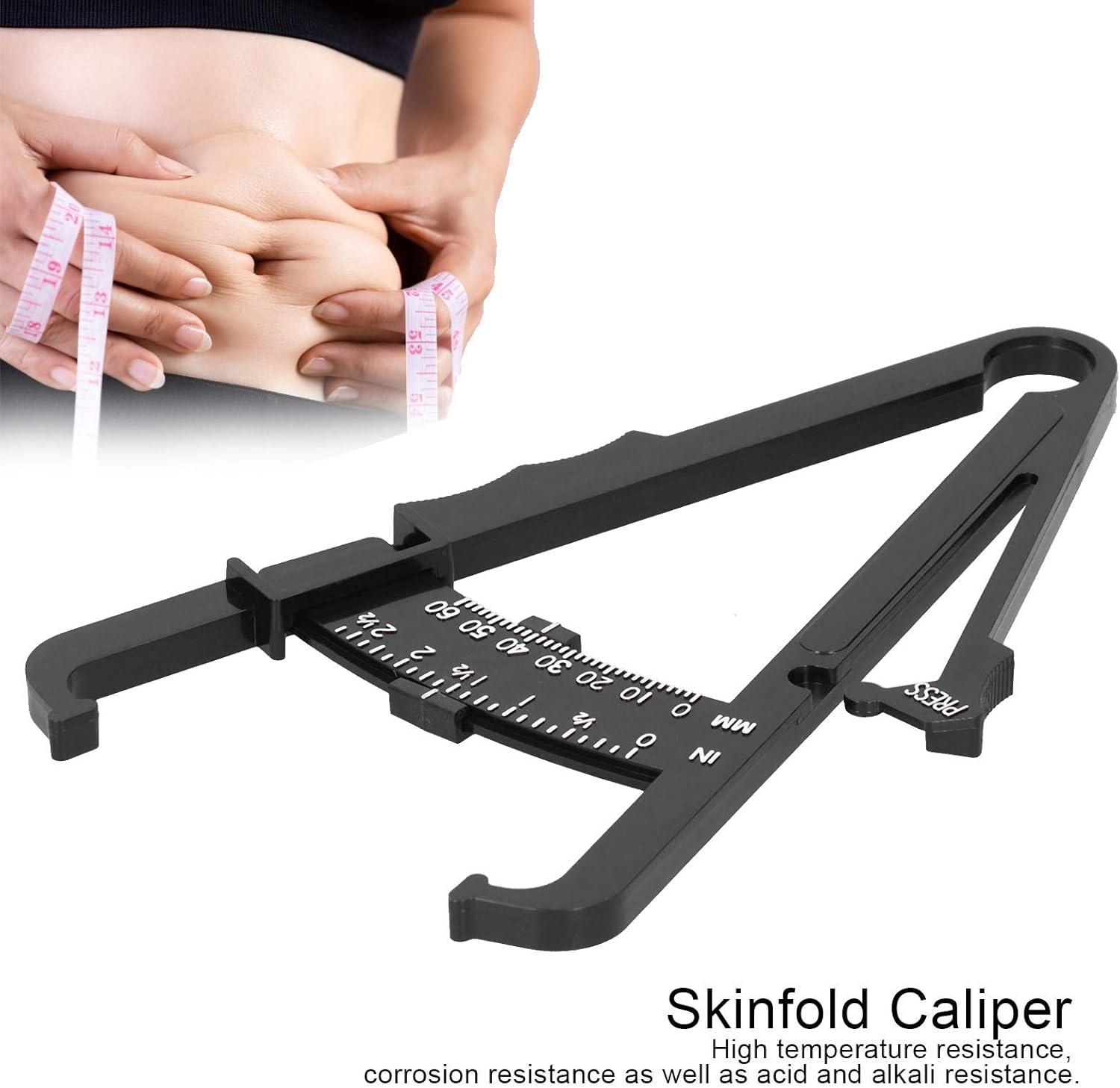 Precision Body Fat Measuring Slide - Black Metric Skin Wrinkle Device ...