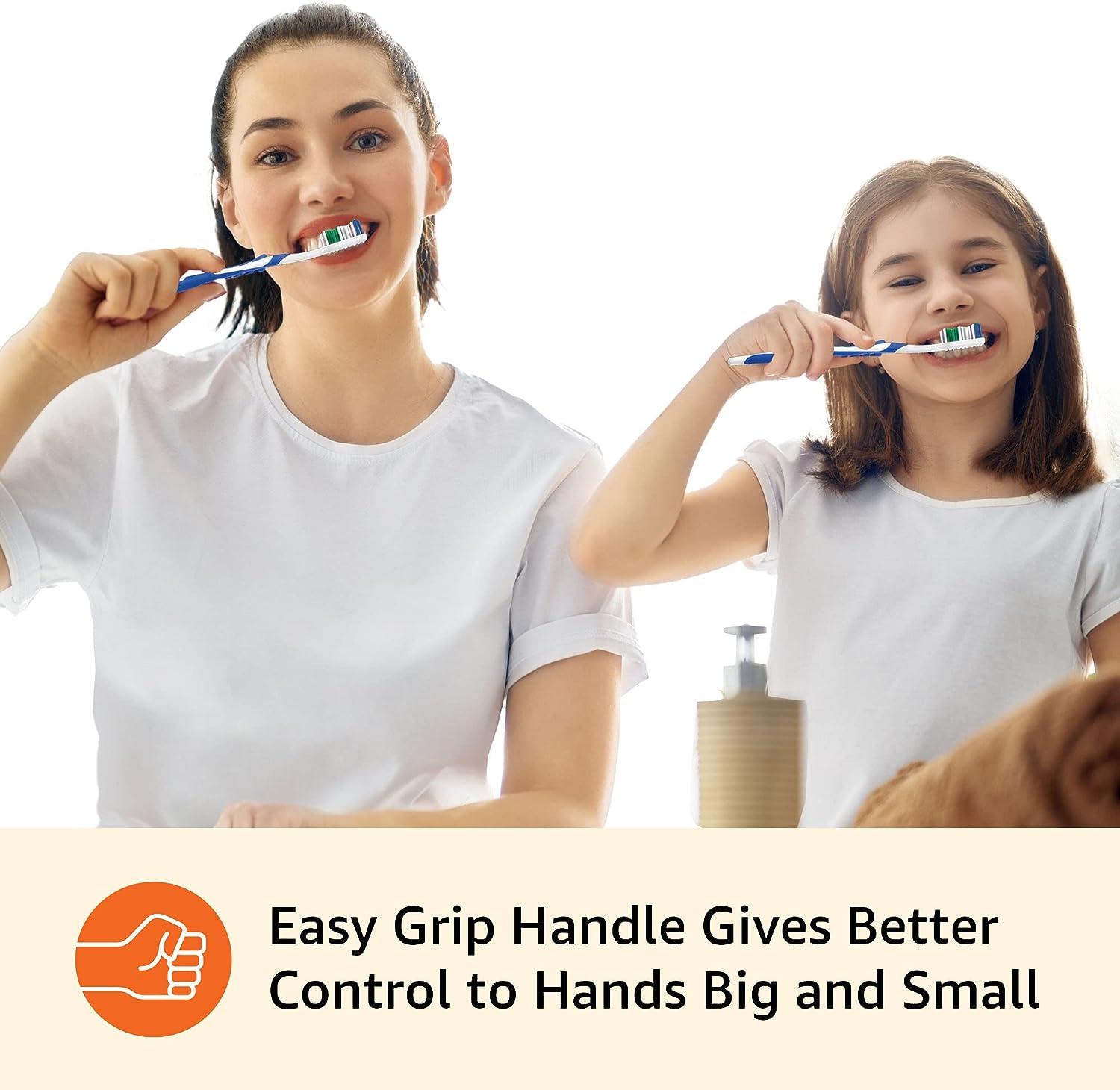 Amazon Basics Clean Plus Soft Toothbrushes - 10 Count, 1 Pack ...