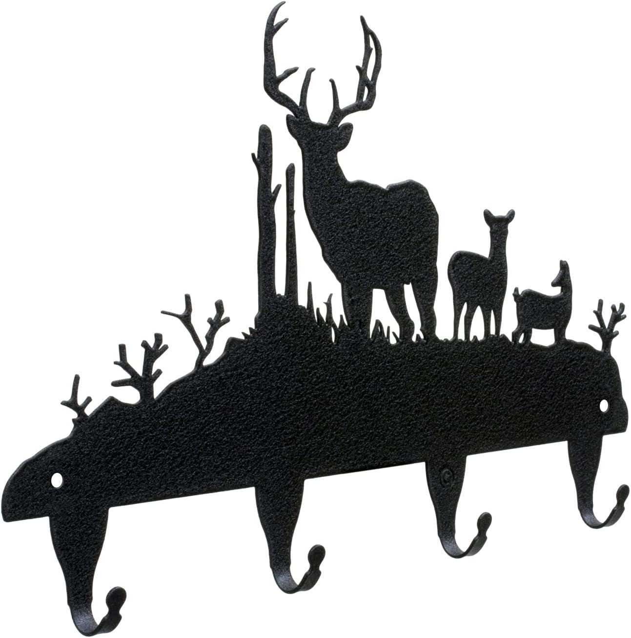 Innovative Fabricators Buck, Doe & Deer Key Hooks - Durable Metal Key ...