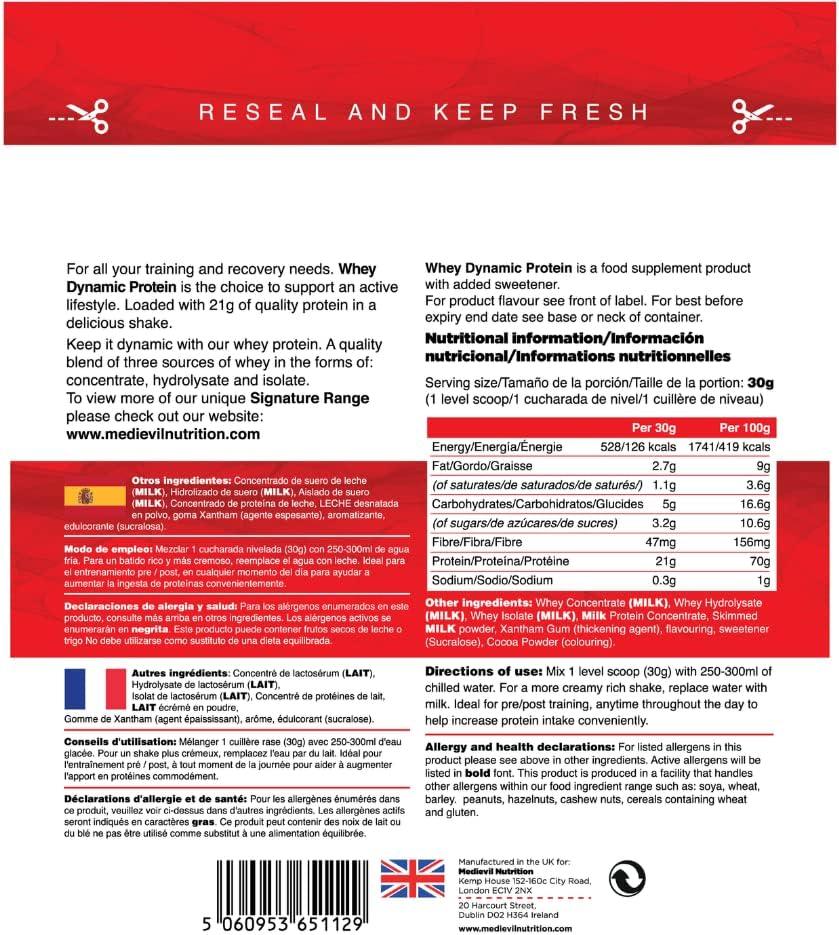 Medi-Evil Nutrition Whey Dynamic Protein Powder Muscle Development ...