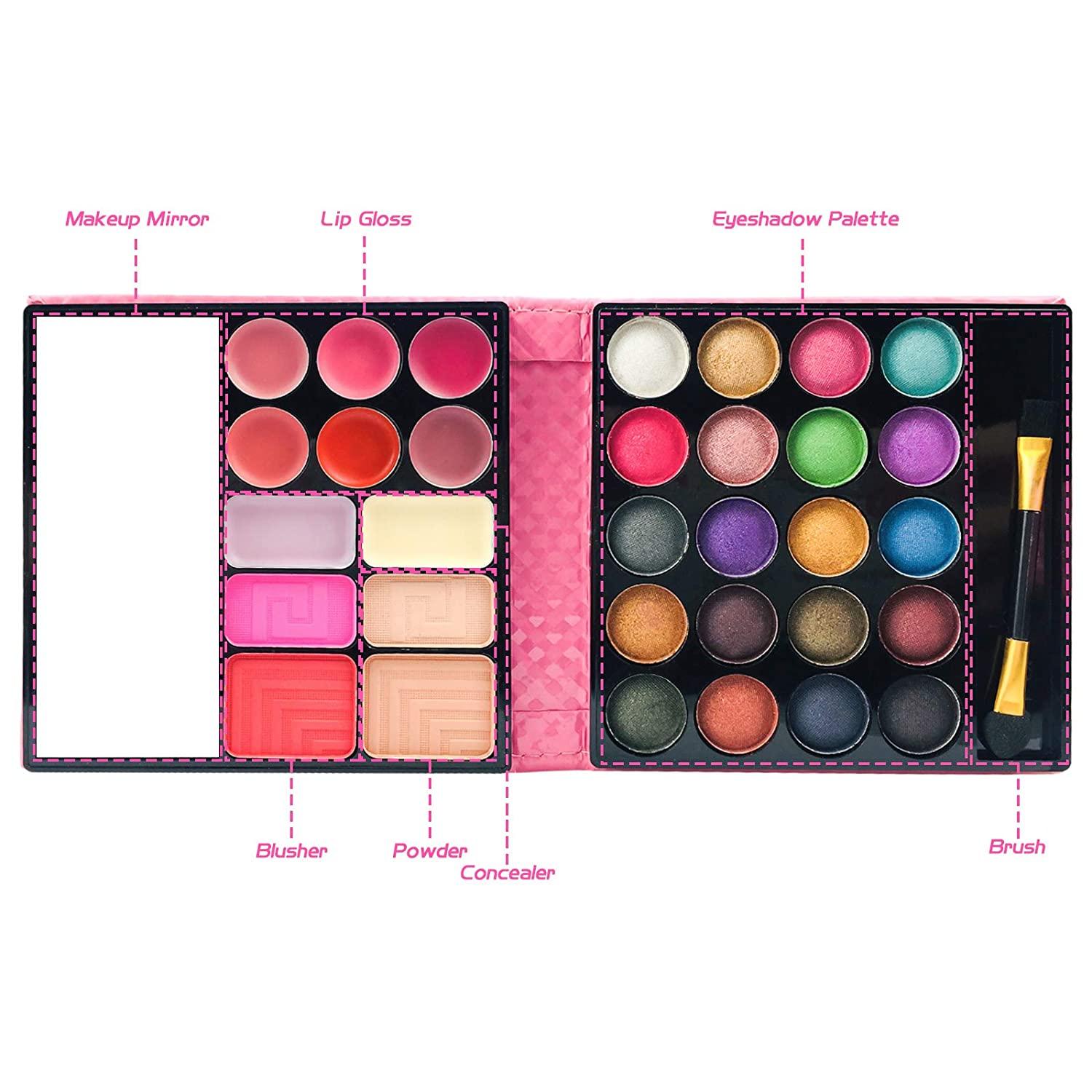 Beauty Book All in One Makeup Kit - 32 Colors Palette, Lip Gloss, Blush ...
