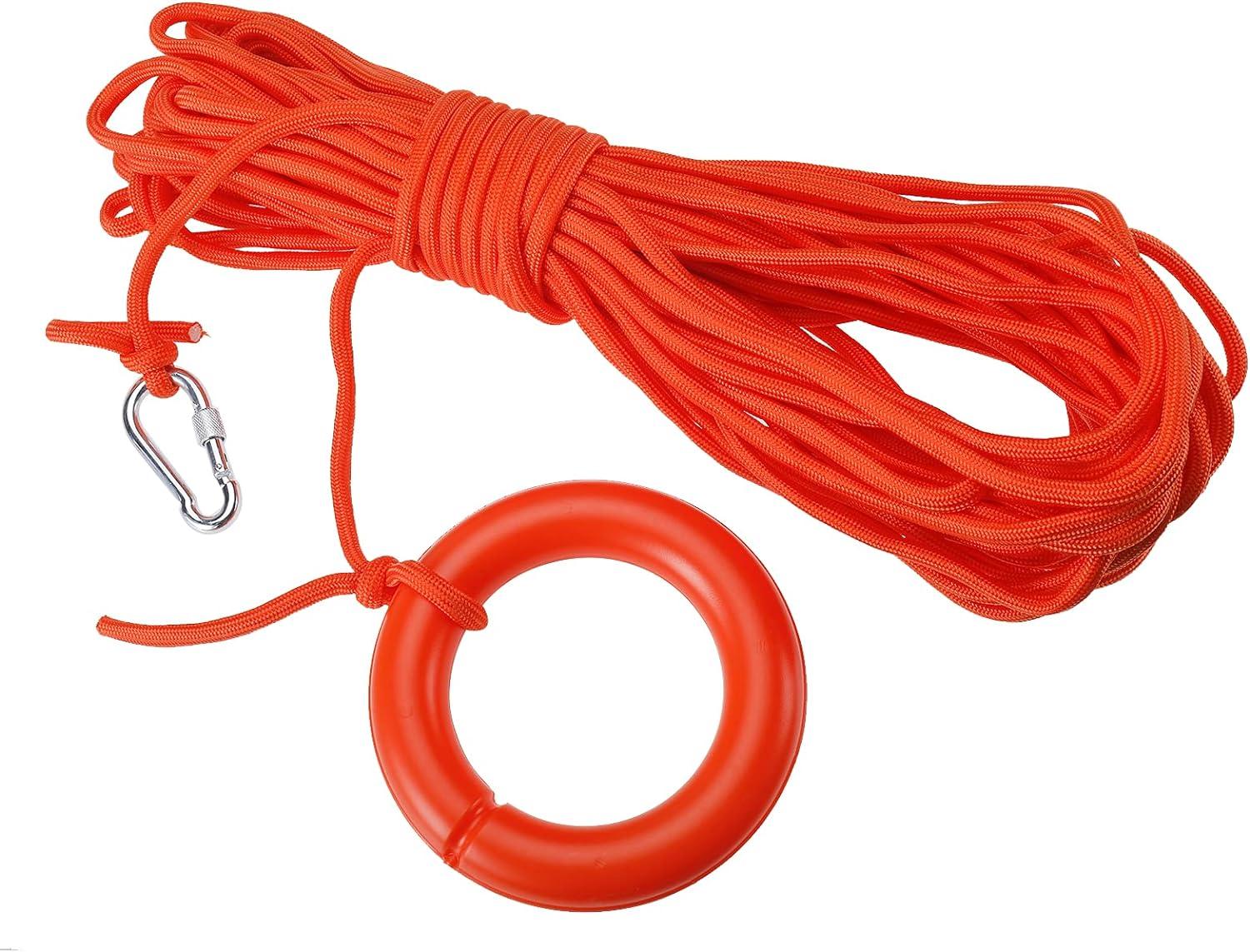2 Pack Patioer Water Floating Lifesaving Rope 98.4FT - Outdoor Professional Throwing Rescue ...