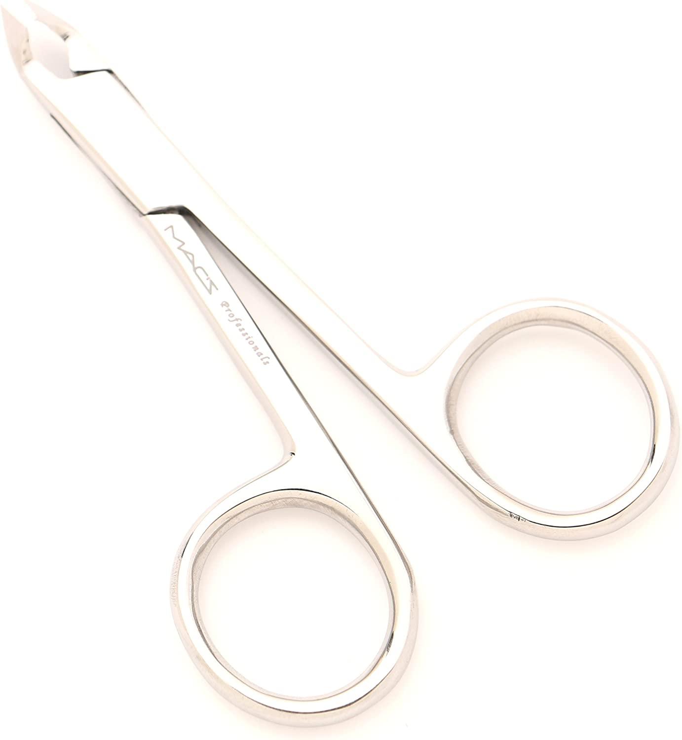 MACS Cuticle Nipper Scissors Style - Half Jaw Professional Quality Nail ...