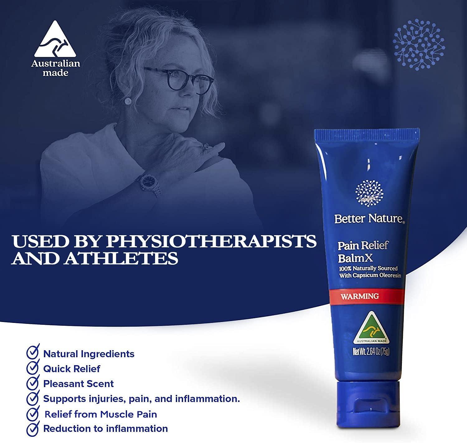 Better Nature Pain Relief Balm - Muscle Aches, Sprains & Sores | Back ...