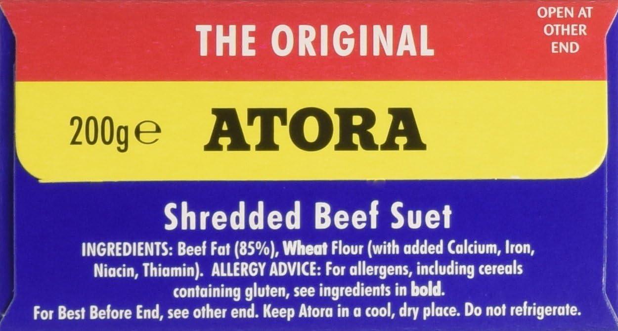 Atora Shredded Suet 200g - The Original Choice for Perfect Puddings ...