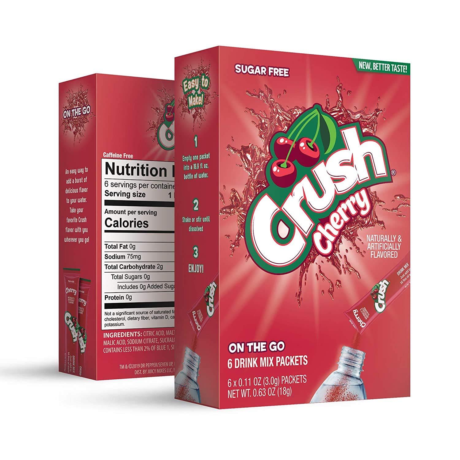 Crush Powder Drink Mix - Sugar Free & Delicious (Classic Variety, 30 ...