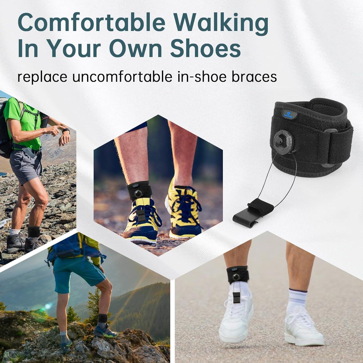 Buy Drop Foot Brace - Reel-Adjust AFO for Walking Ankle Support for ...
