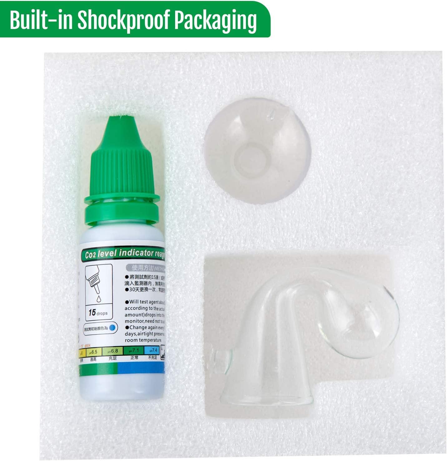 ZRDR Glass Drop Checker Kit - 15ml Co2 Solution for Accurate Planted ...