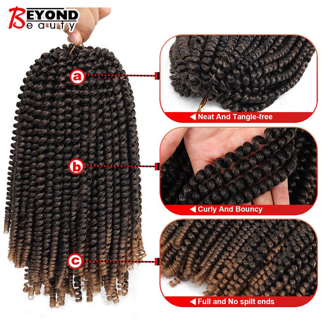 12 Spring Twist Crochet Braids - Butterfly Locs & Ombre Synthetic Hair ...