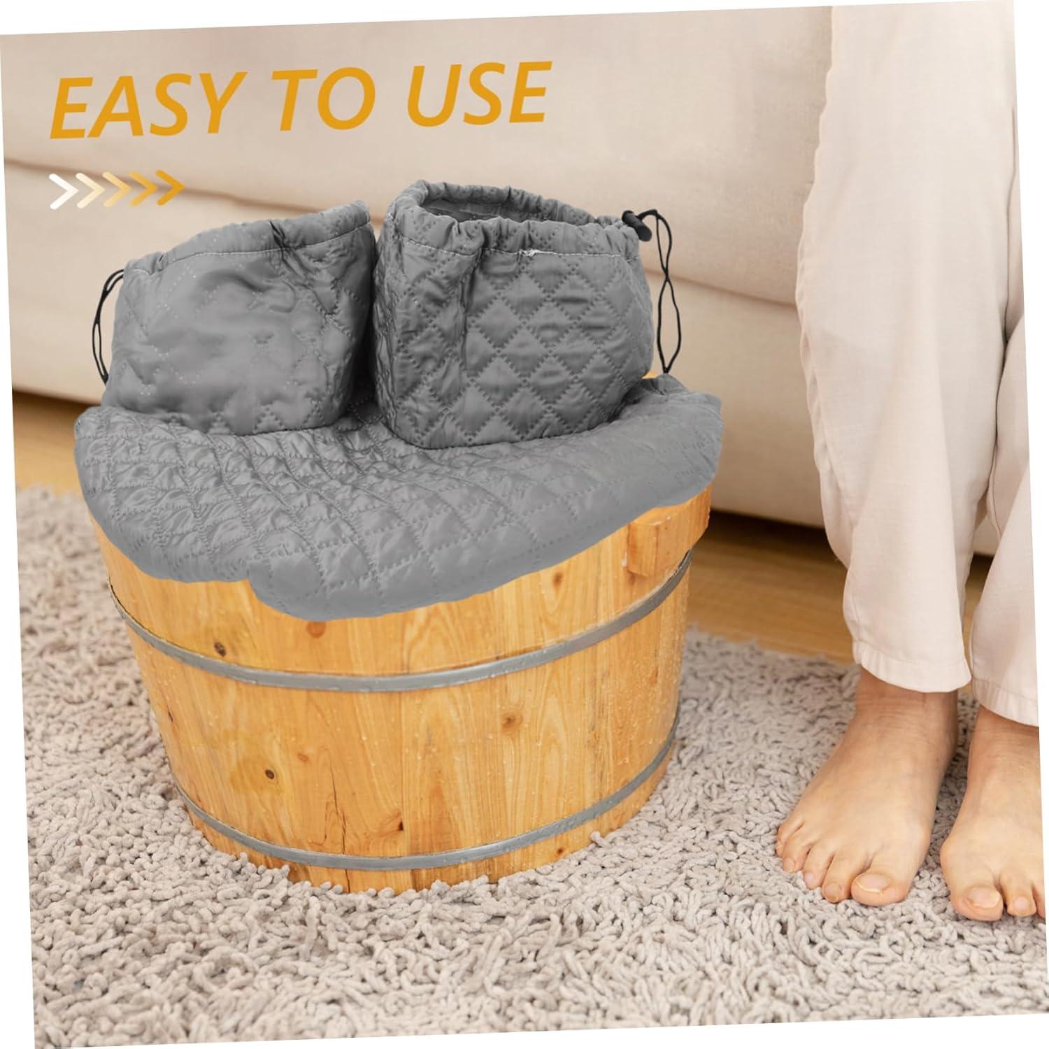 PLAFOPE Thermal Insulation Foot Bath Cover Foot Soak Bucket Cover Foot ...