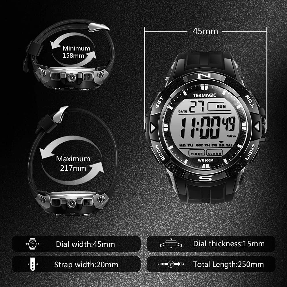 TEKMAGIC 10 ATM Submersible Diving Watch | 100m Water Resistant Sport ...
