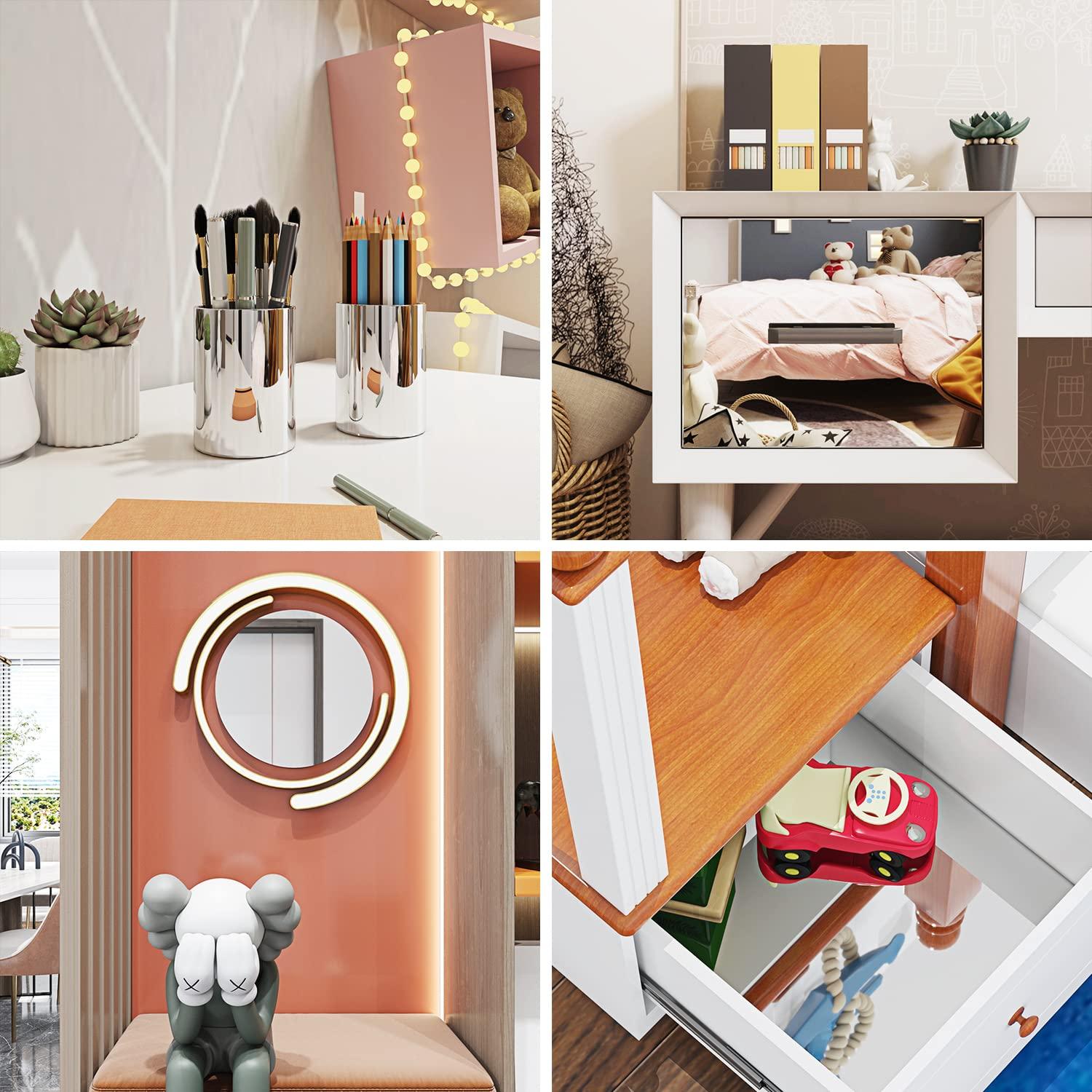 Flexible Mirror Stickers 12x78.8 - Self Adhesive Non Glass Safety ...