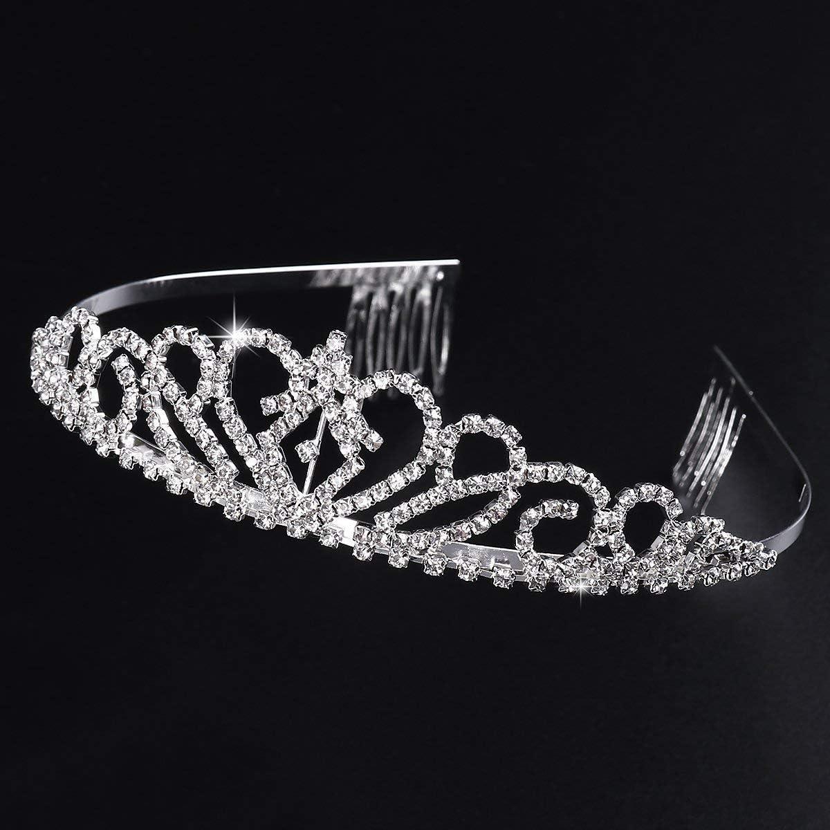 Voarge Tiara Crystal Crown - Vintage Bridal Diadem for Weddings ...