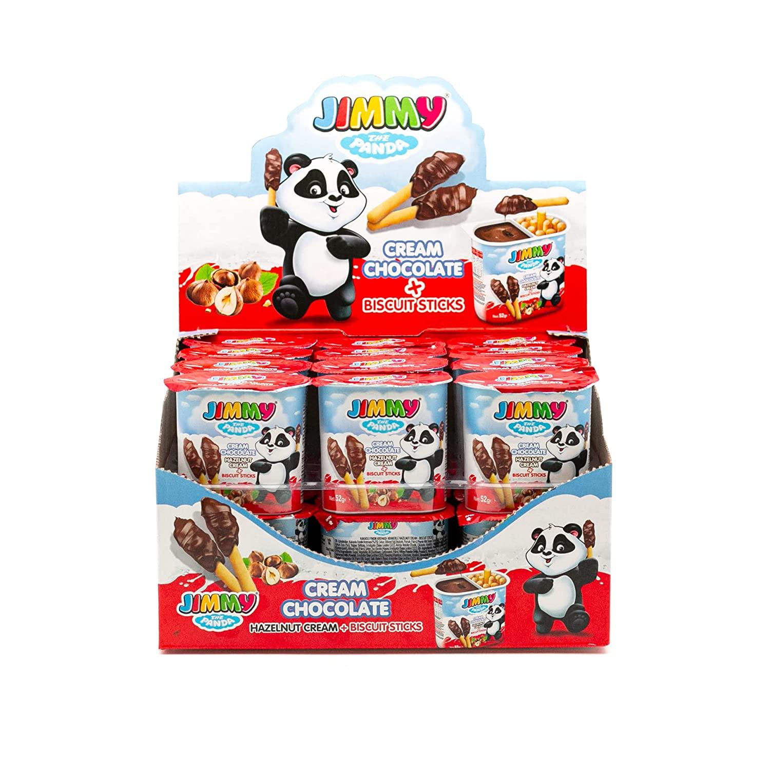 Jimmy The Panda Chocolate Hazelnut Spread with Biscuit Sticks 1.8oz ...